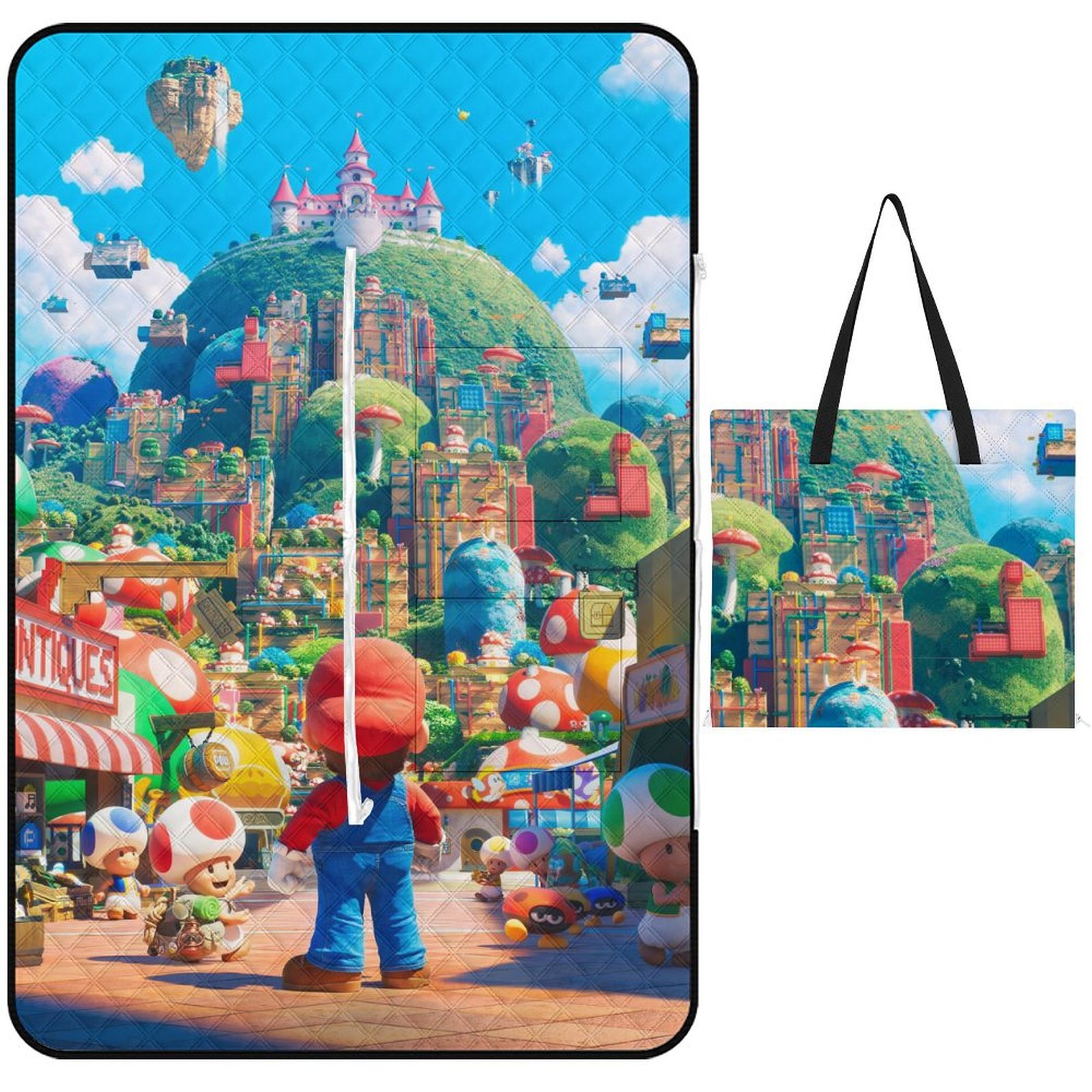 Super Mario Picnic Blankets Beach Blanket, 60''x40'' Large Sandproof ...