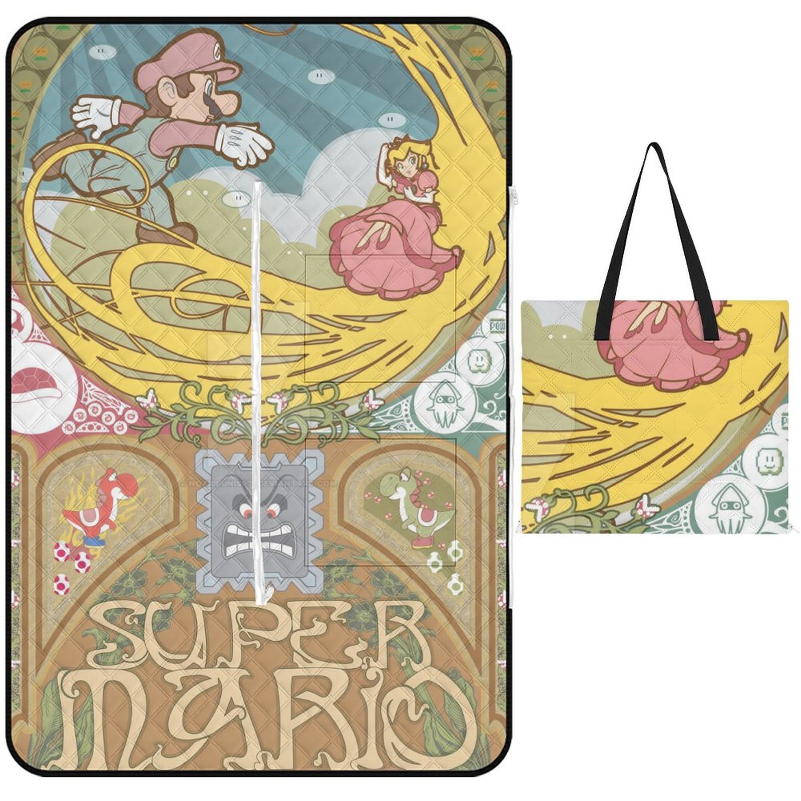 Super Mario Picnic Blankets Beach Blanket, 60''x40'' Large Sandproof ...