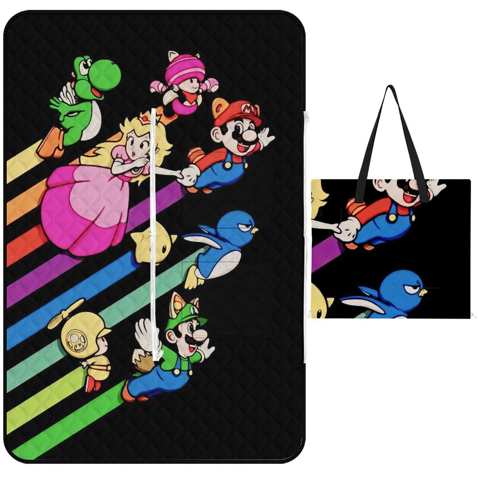 Super Mario Picnic Blankets Beach Blanket, 60''x40'' Large Sandproof ...