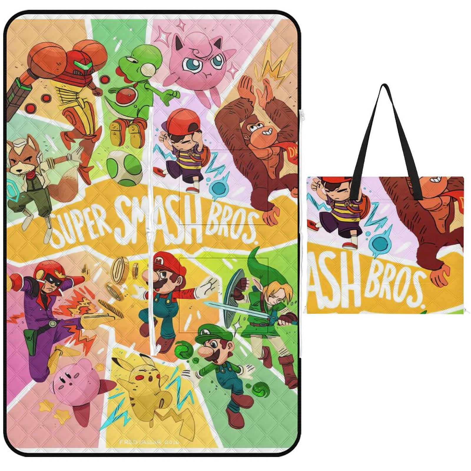 Super Mario Picnic Blankets Beach Blanket, 60''x40'' Large Sandproof ...