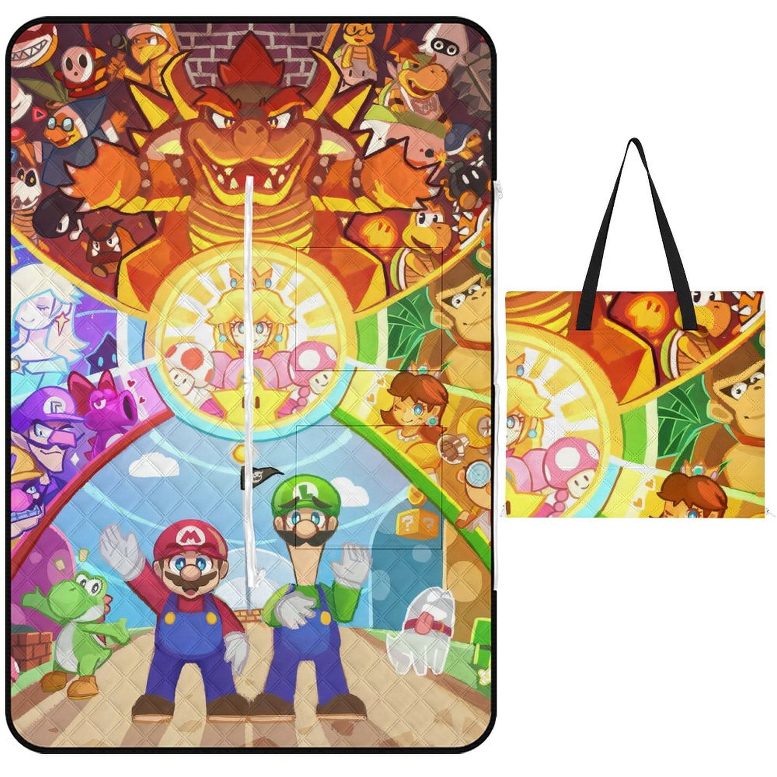 Super Mario Picnic Blankets Beach Blanket, 60''x40'' Large Sandproof ...