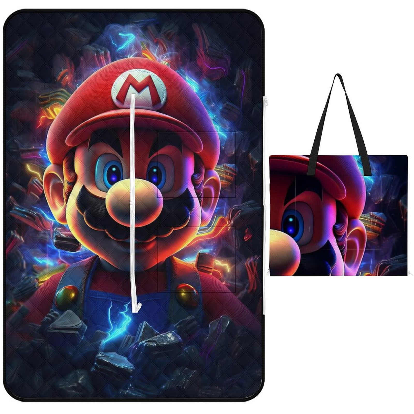 Super Mario Picnic Blankets Beach Blanket, 60''x40'' Large Sandproof ...