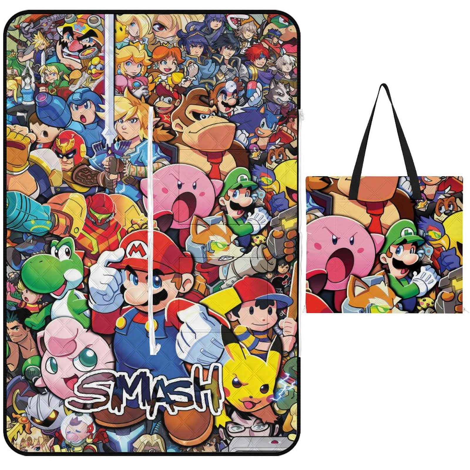 Super Mario Picnic Blankets Beach Blanket, 60''x40'' Large Sandproof ...