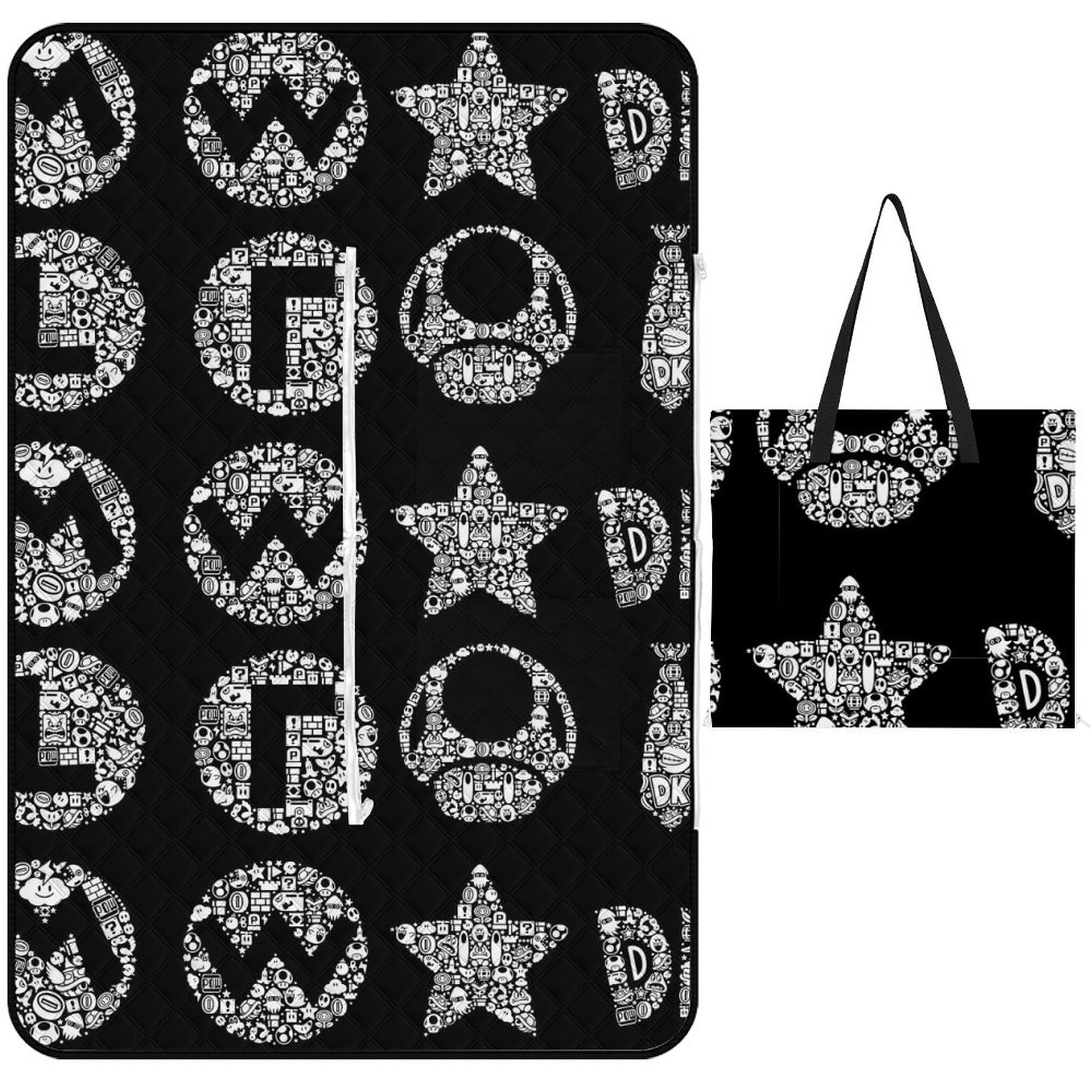 Super Mario Picnic Blankets Beach Blanket, 60''x40'' Large Sandproof ...