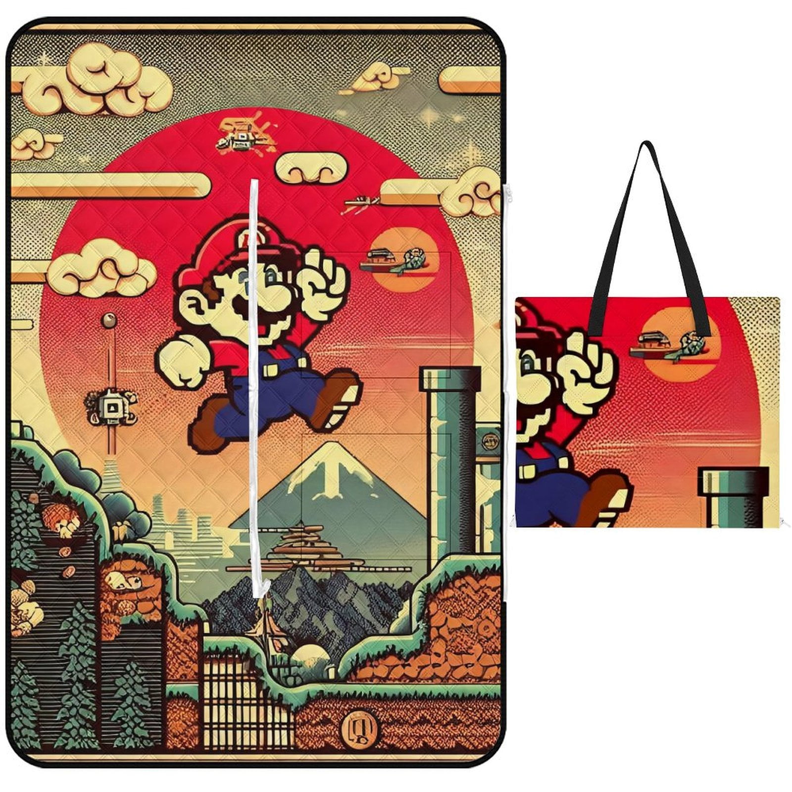 Super Mario Picnic Blankets Beach Blanket, 60''x40'' Large Sandproof ...