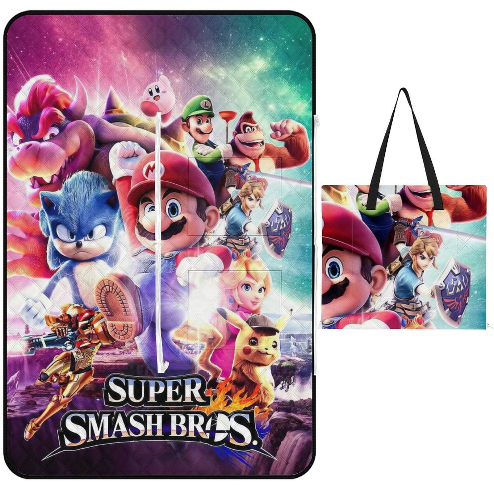 Super Mario Picnic Blankets Beach Blanket, 60''x40'' Large Sandproof ...