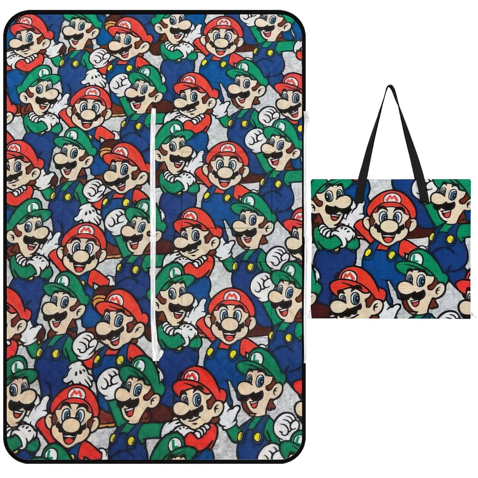 Super Mario Picnic Blankets Beach Blanket, 60''x40'' Large Sandproof ...