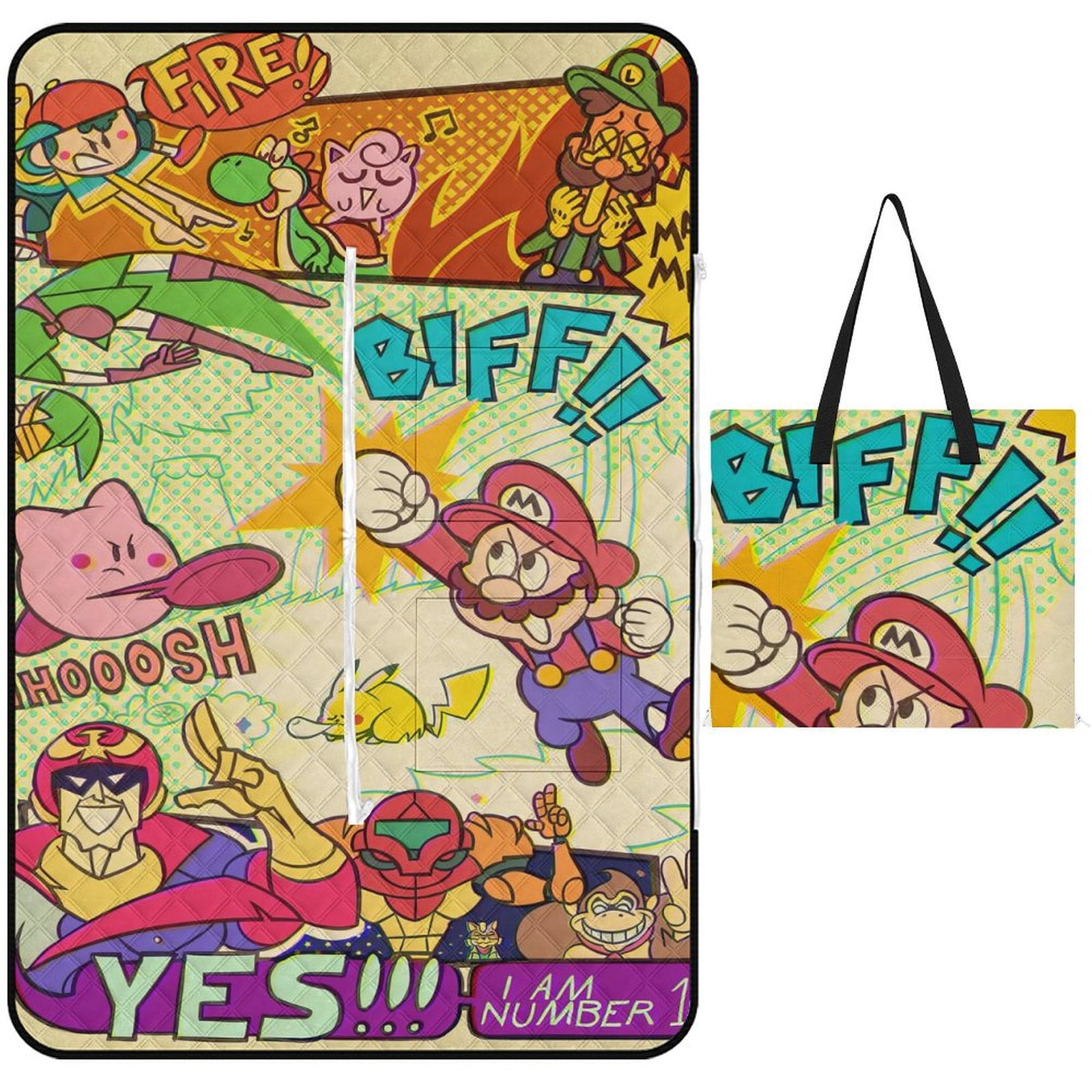 Super Mario Picnic Blankets Beach Blanket, 60''x40'' Large Sandproof ...