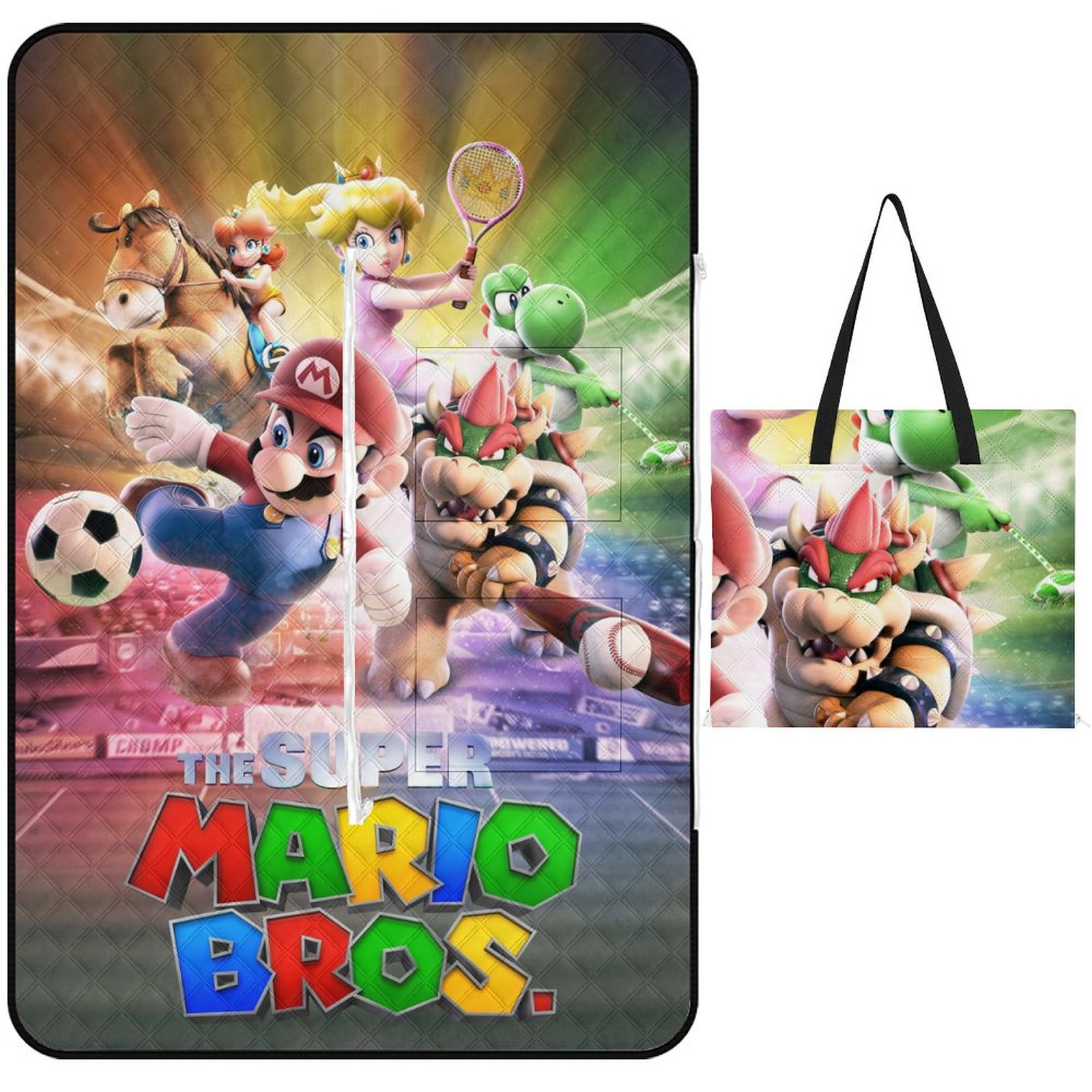 Super Mario Picnic Blankets Beach Blanket, 60''x40'' Large Sandproof ...