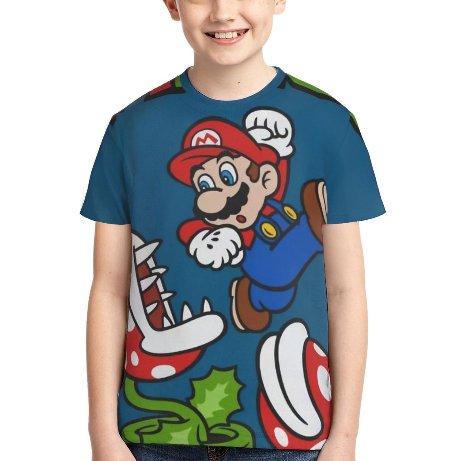 Super Mario Piranha Plant Shirt for Boys Girls Tees,Casual Soft Tshirt ...
