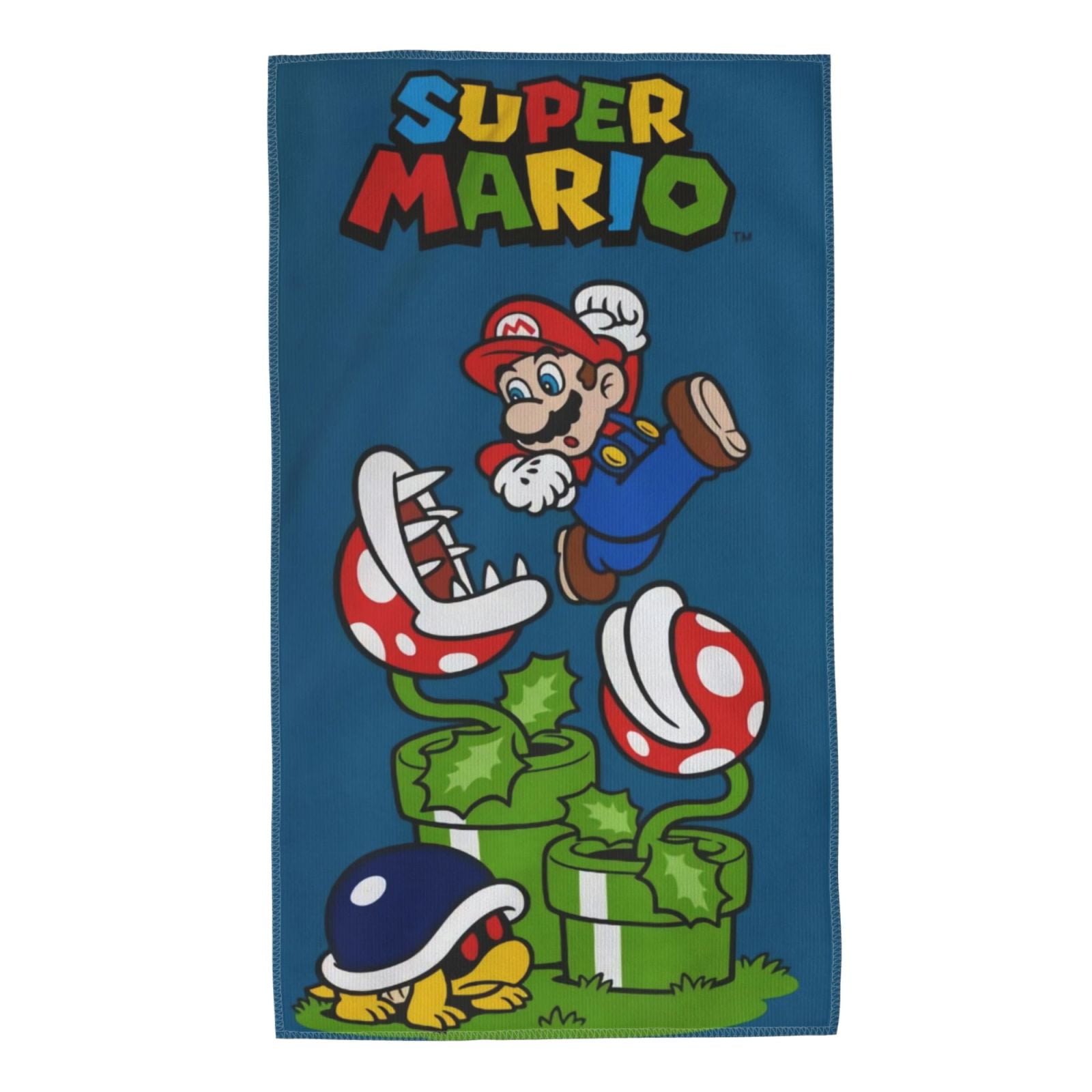 Super-Mario Piranha Plant Towels,Hand Towels,Bathroom Towel Small Bath ...