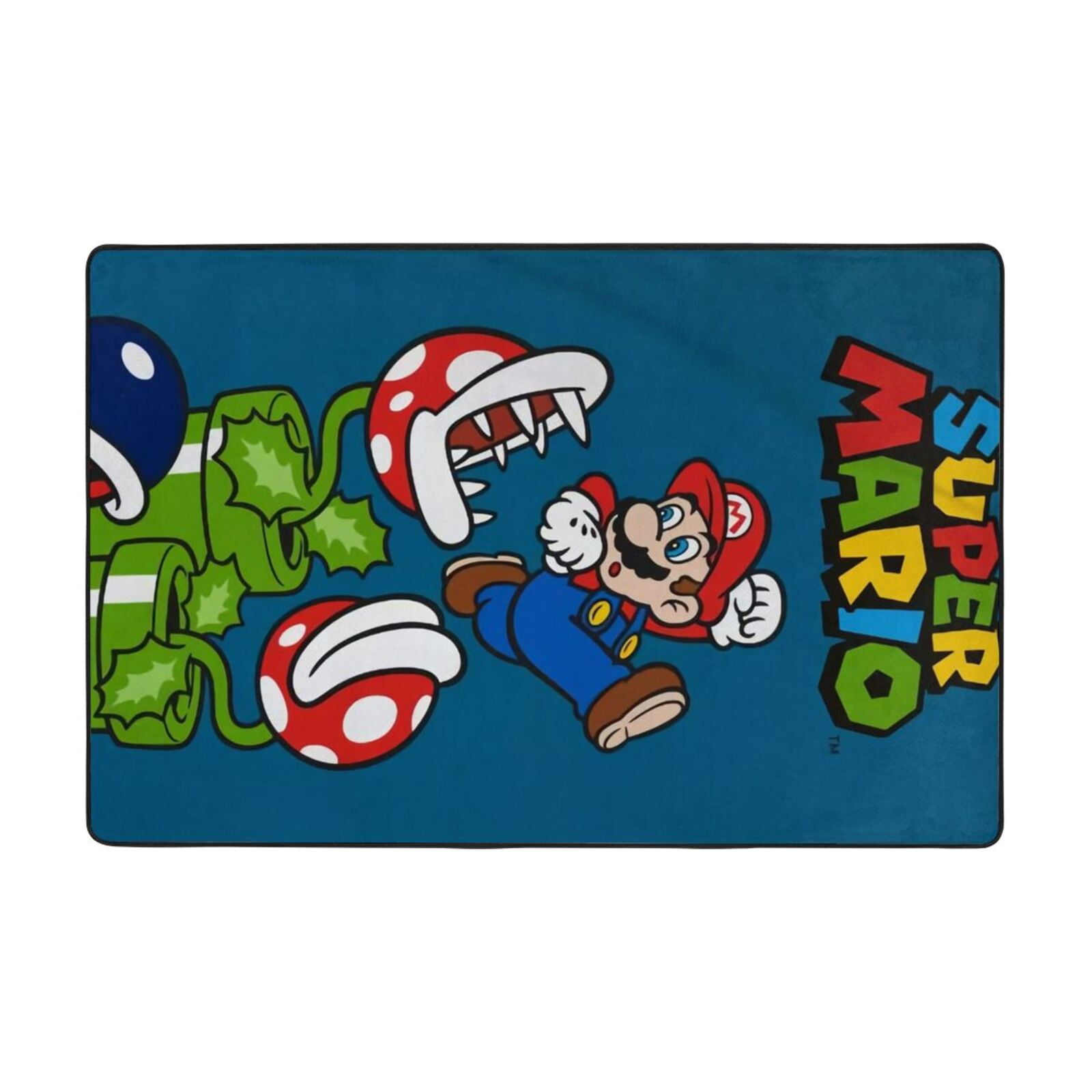 Super Mario Piranha Plant68 Gamer Rug Room Non-Slip Gaming Rug Cool ...
