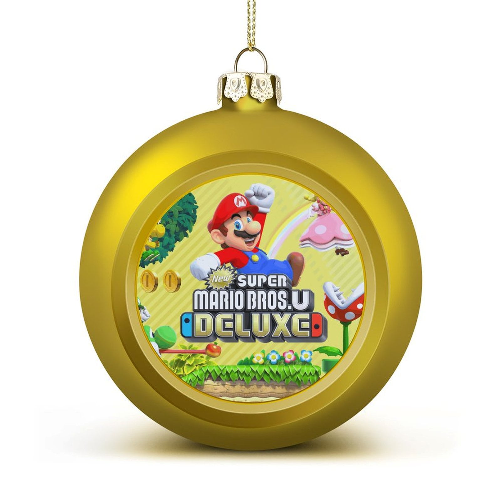 Super Mario Play Christmas Balls Decor Sparkling Christmas Tree Hanging ...