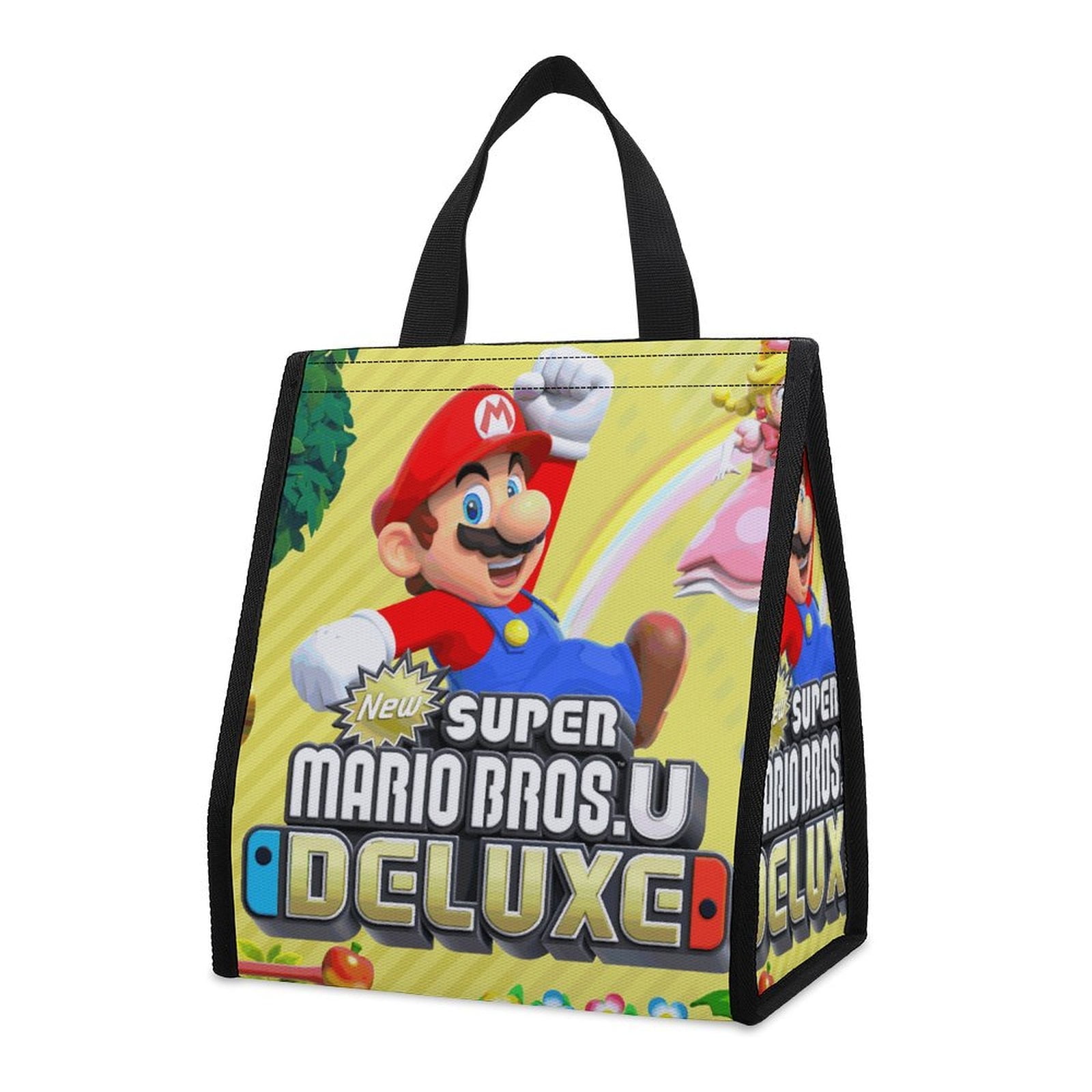 Super Mario Play Folding Insulated Lunch Bag Portable Lunchbag Reusable ...
