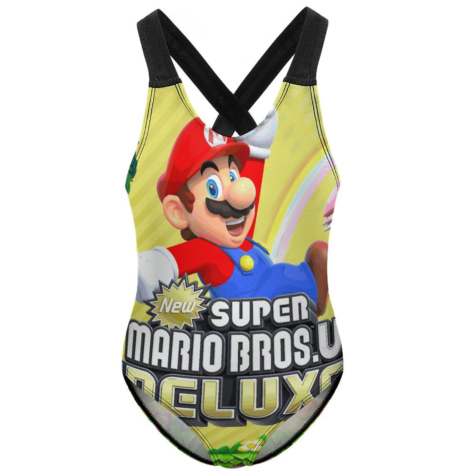 Super Mario Play Girl's One-piece Swimsuit Summer Children's Beach ...