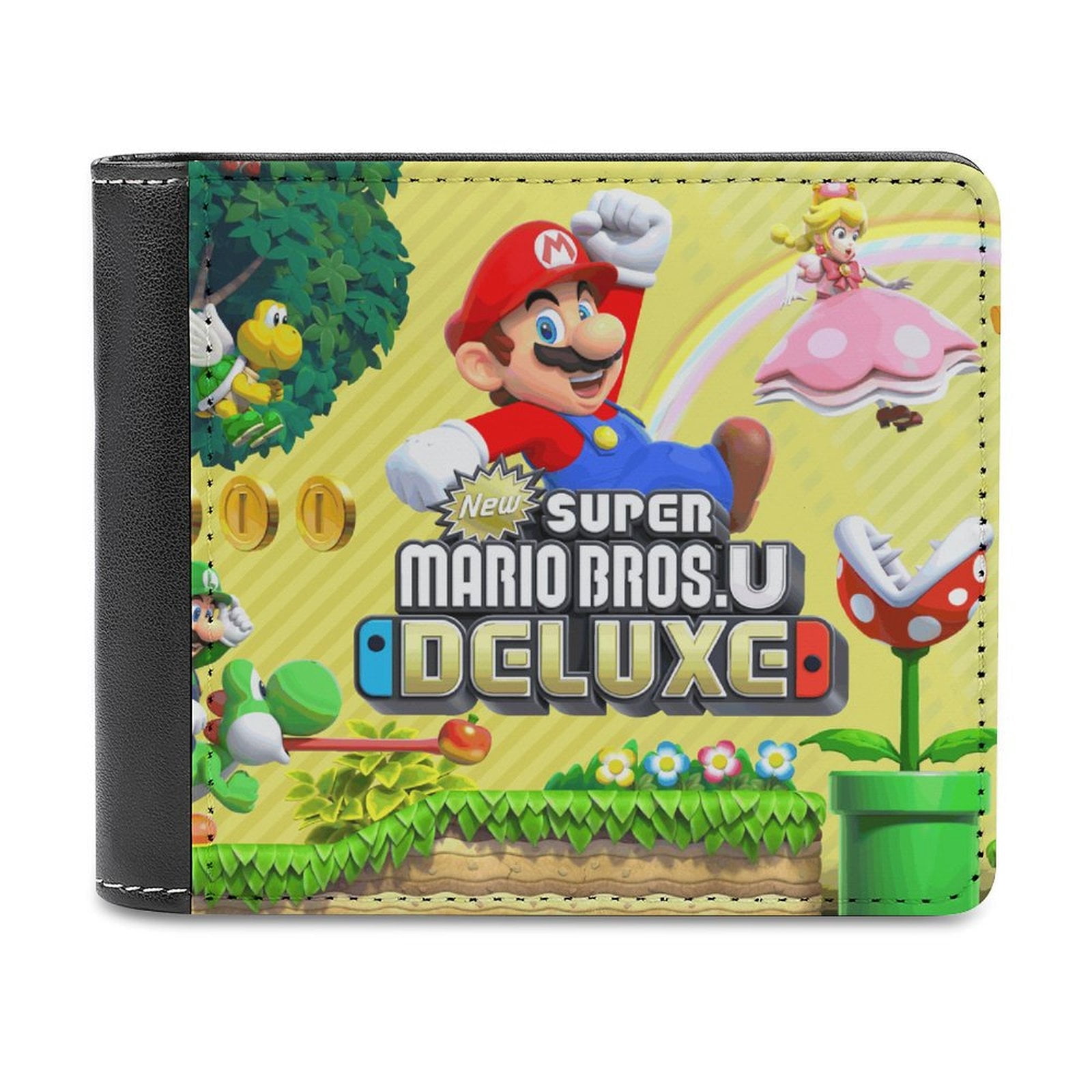 Super Mario Play PU Leather Wallet With Card Slots Bifold Wallet Money ...