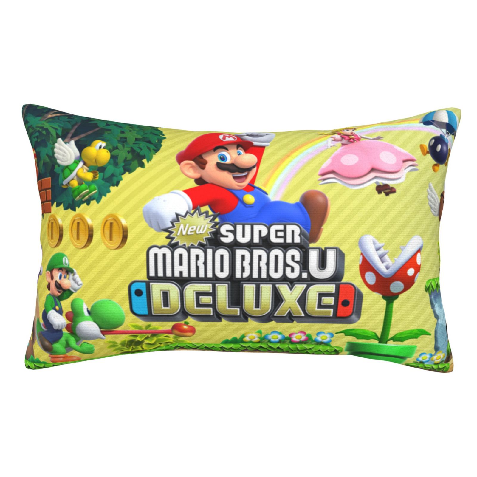 Super Mario Play Pillowcase Decor Cushion Pillow Covers With Hidden ...