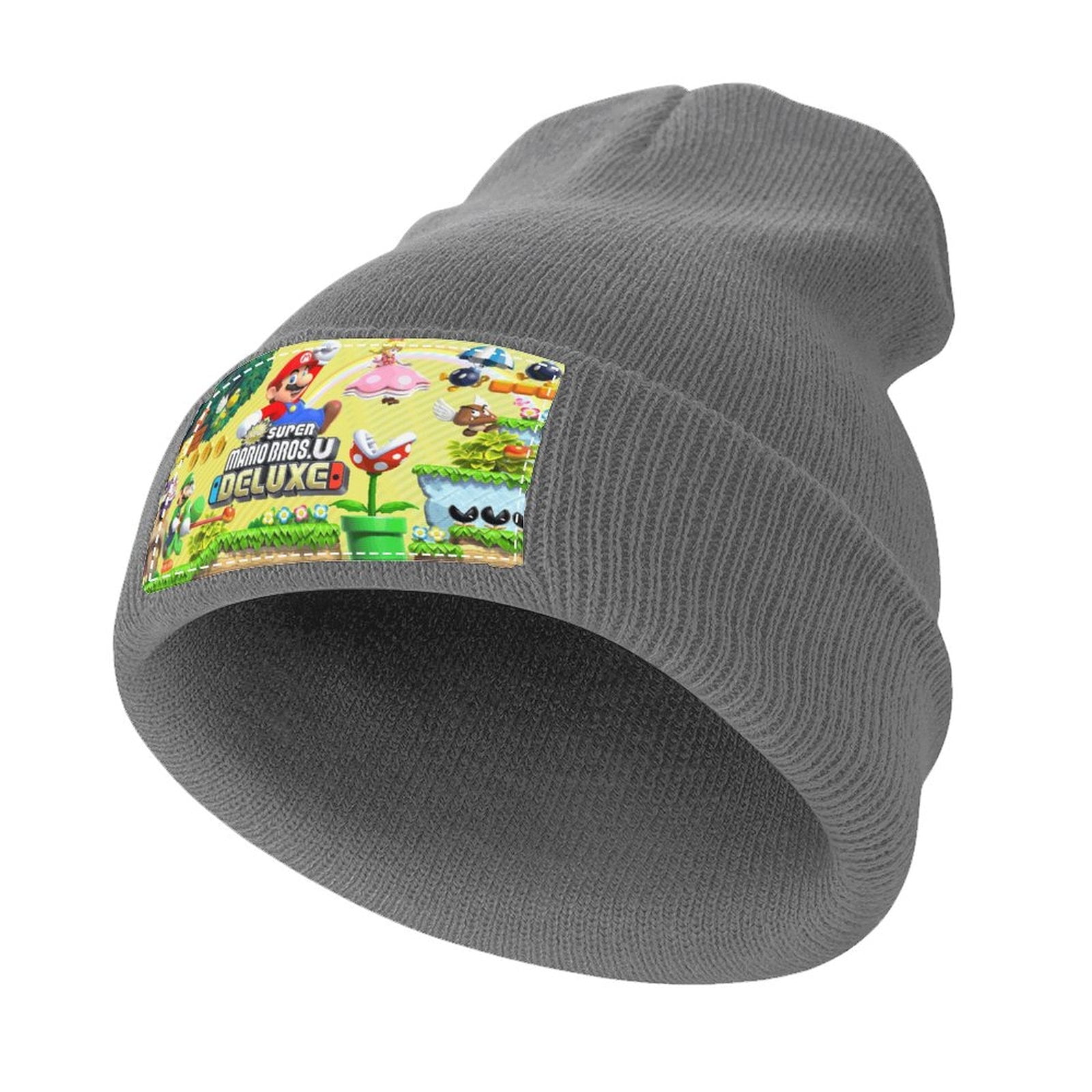 Super Mario Play Stretchable Knitted Beanie Hat Daily Winter Warm Soft ...