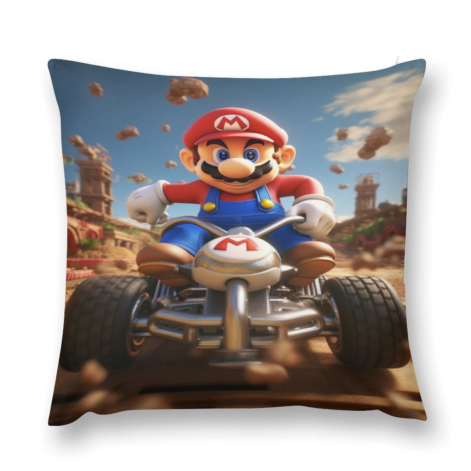 Super Mario Plush Pillow Case Throw Multisize Ultra-comfortable ...