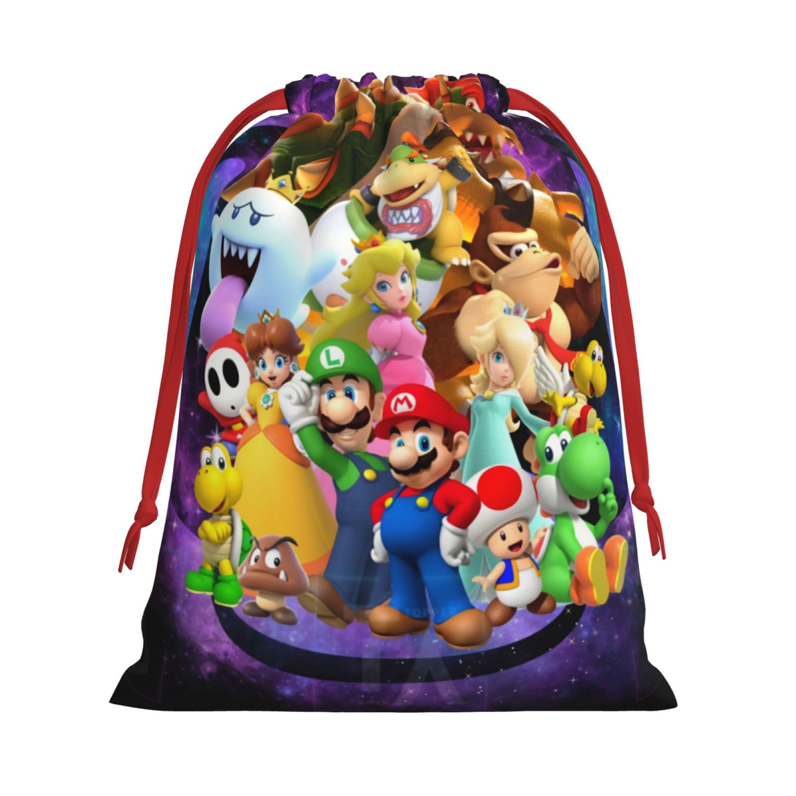 Super-Mario Png Mario Galaxy Gift Bags,Christmas Gift Bags,Drawstring ...