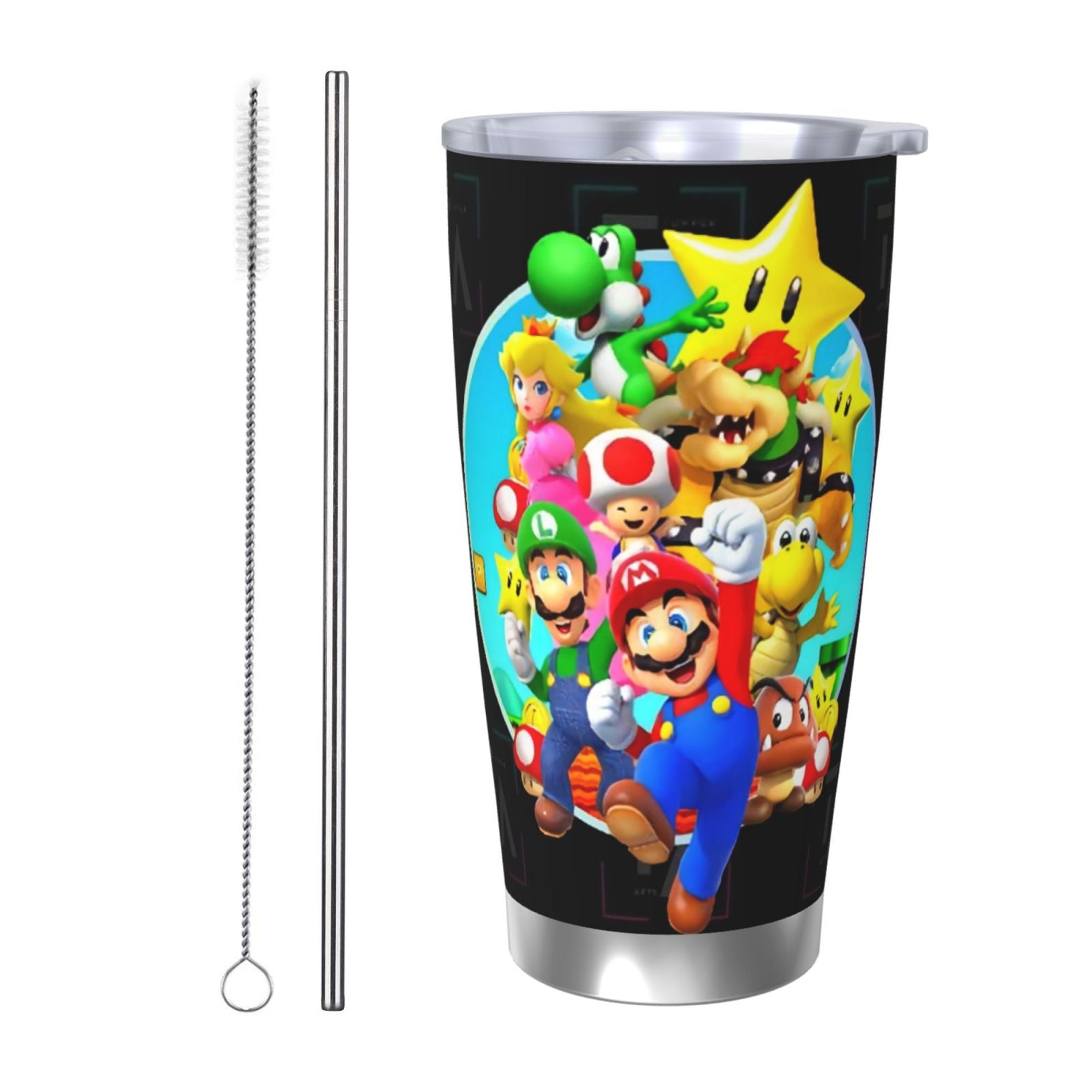 Super Mario Png Water Bottle,Coffee Cups,Insulated Stainless Steel ...