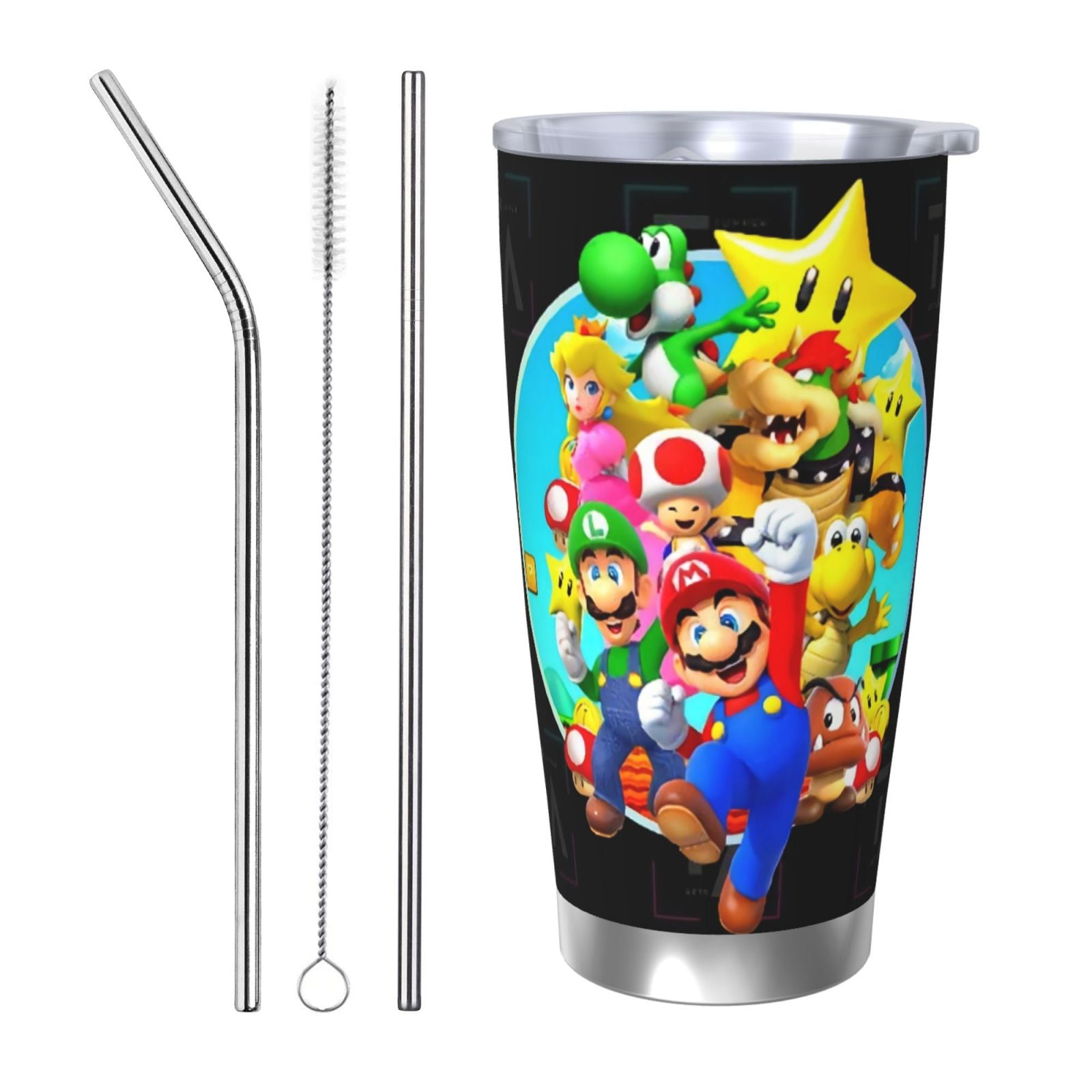 Super Mario Png Water Bottle,Coffee Cups,Insulated Stainless Steel ...