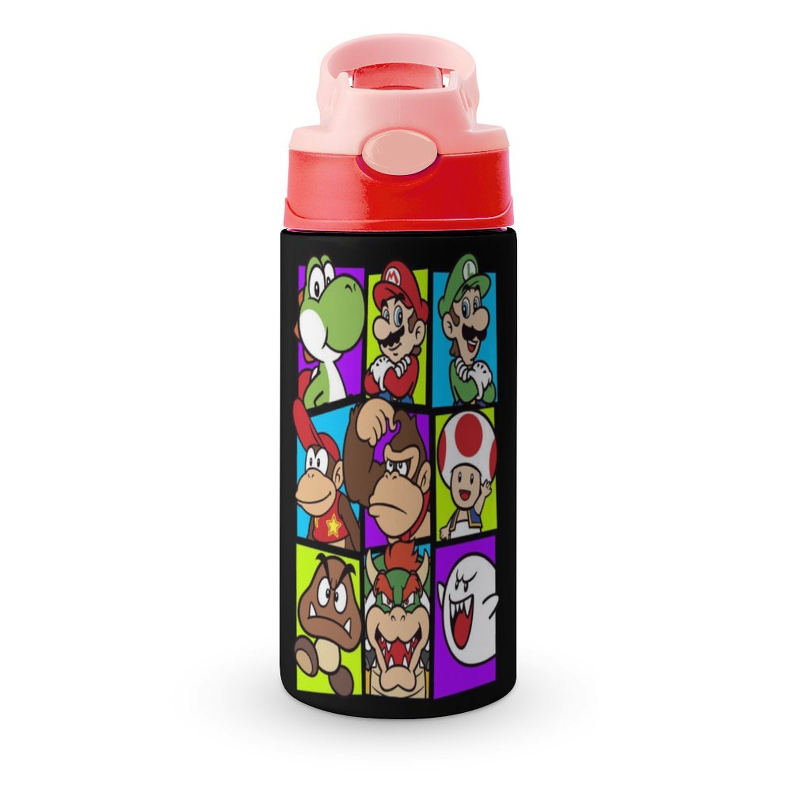 Super Mario Portable Water Bottle Insulated Stainless Steel Water Cup ...