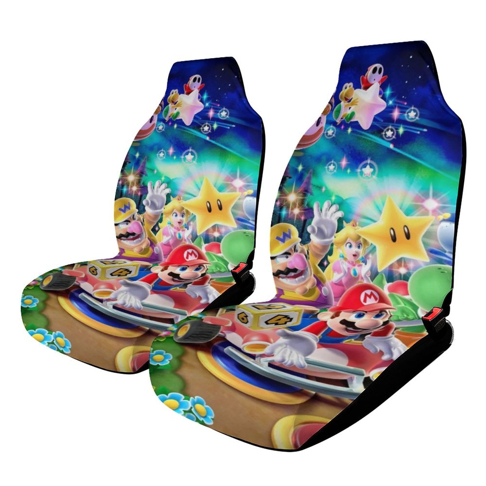 Super Mario Poster Car Seat Covers Vehicle Front Seat Protector Mat ...