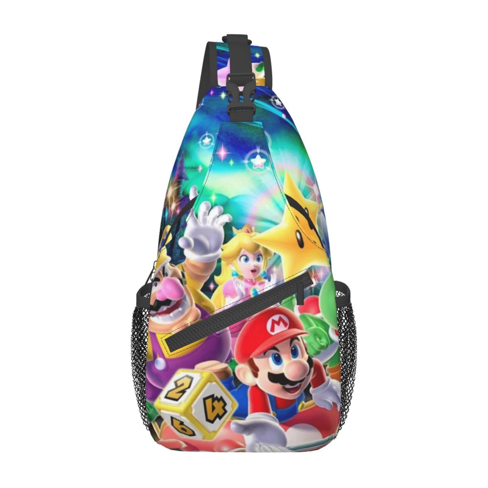 Super Mario Poster Chest Bags Crossbody Sling Backpack Unisex Travel ...