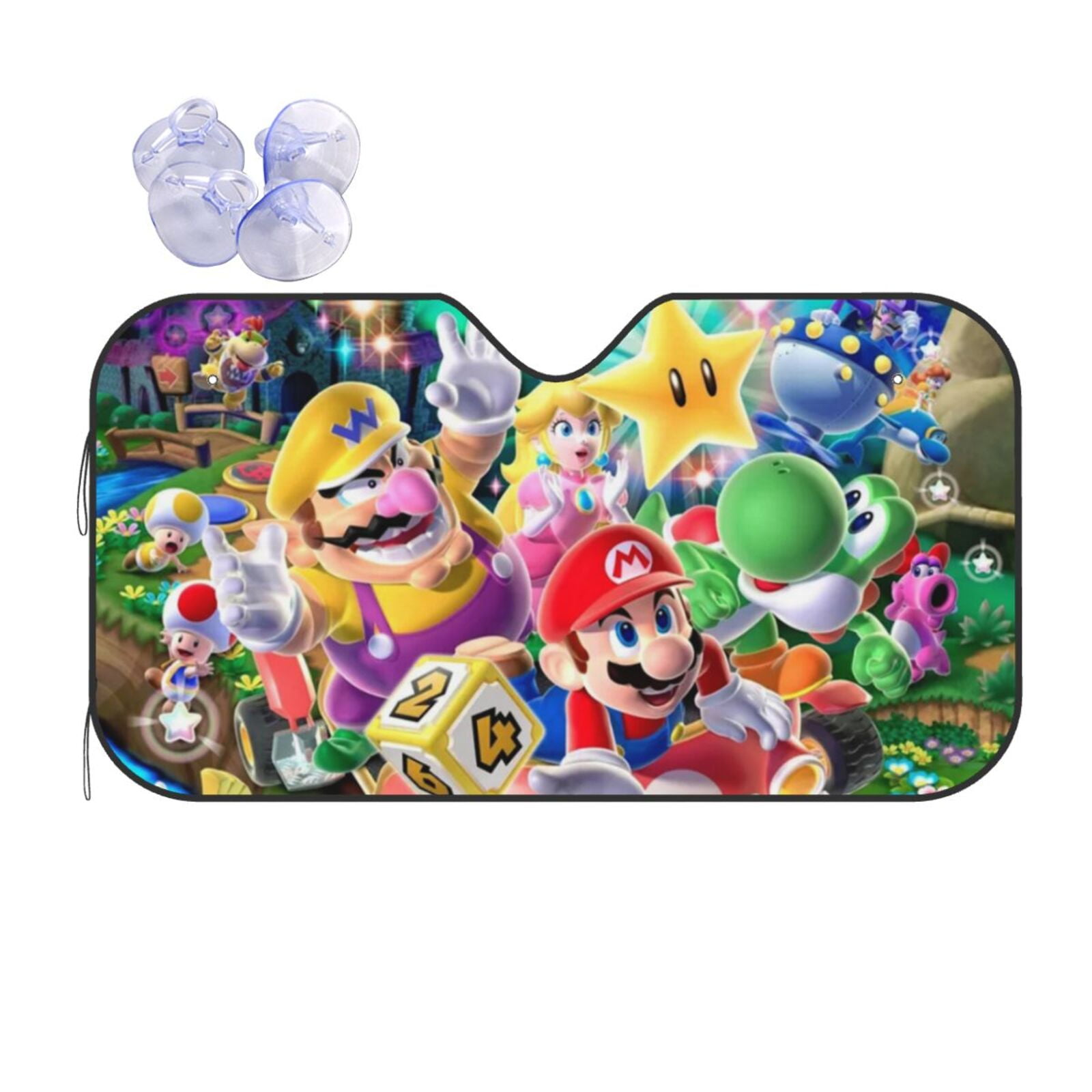 Super Mario Poster Foldable Car Windshield Sunshade Automotive Front ...