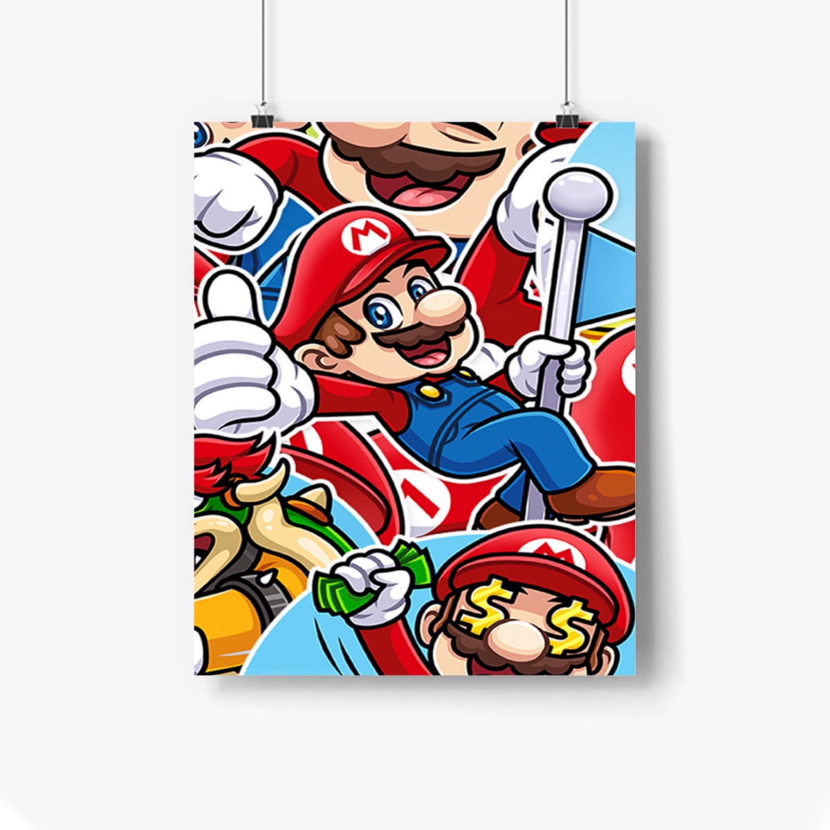 Super Mario Poster Holiday Bedroom Decor Prints Living Room Office ...