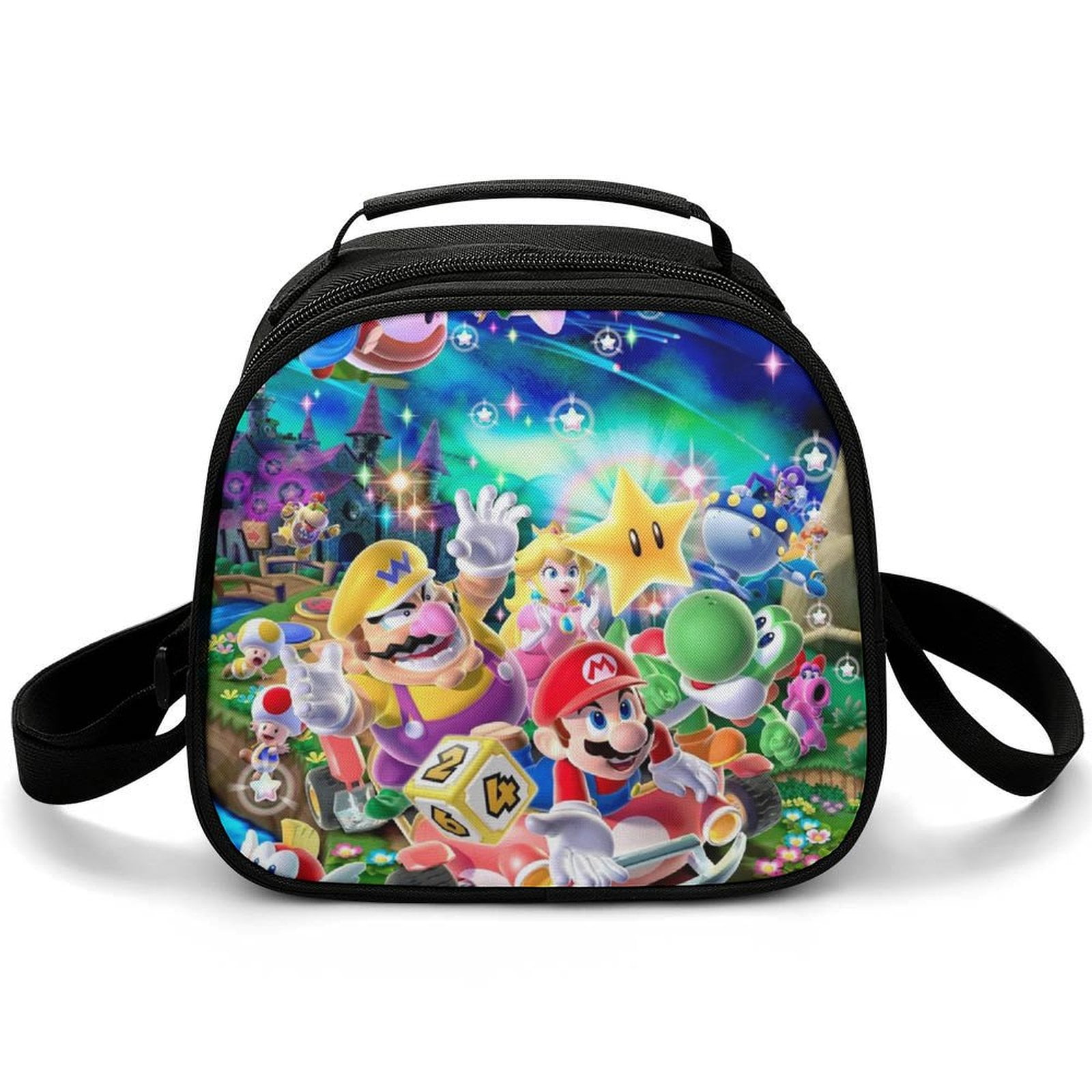 Super Mario Poster Insulated Lunch Bag Portable Lunch Box Reusable ...