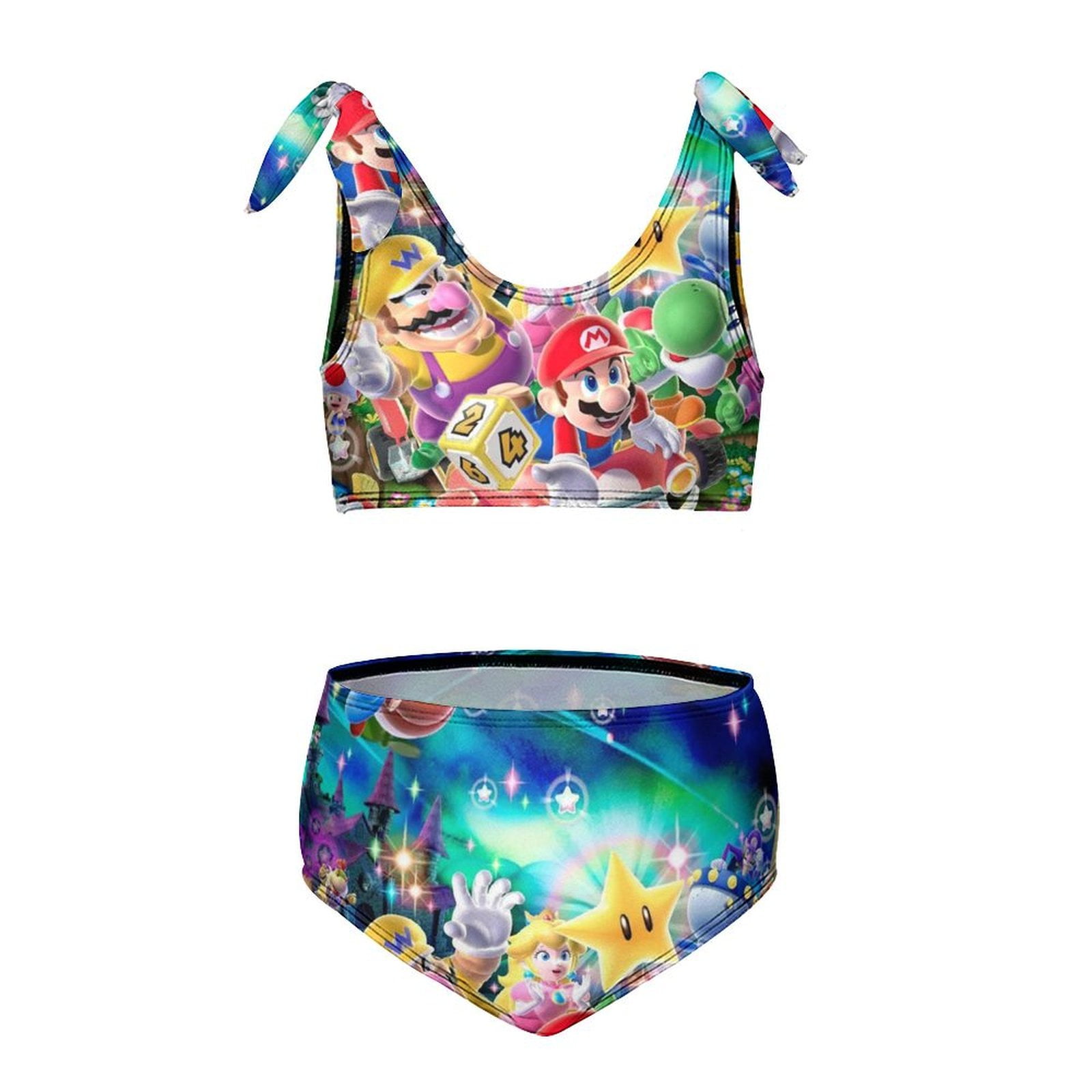 Super Mario Poster Kid's Swimwear Two Piece Swimsuit Summer Beach ...