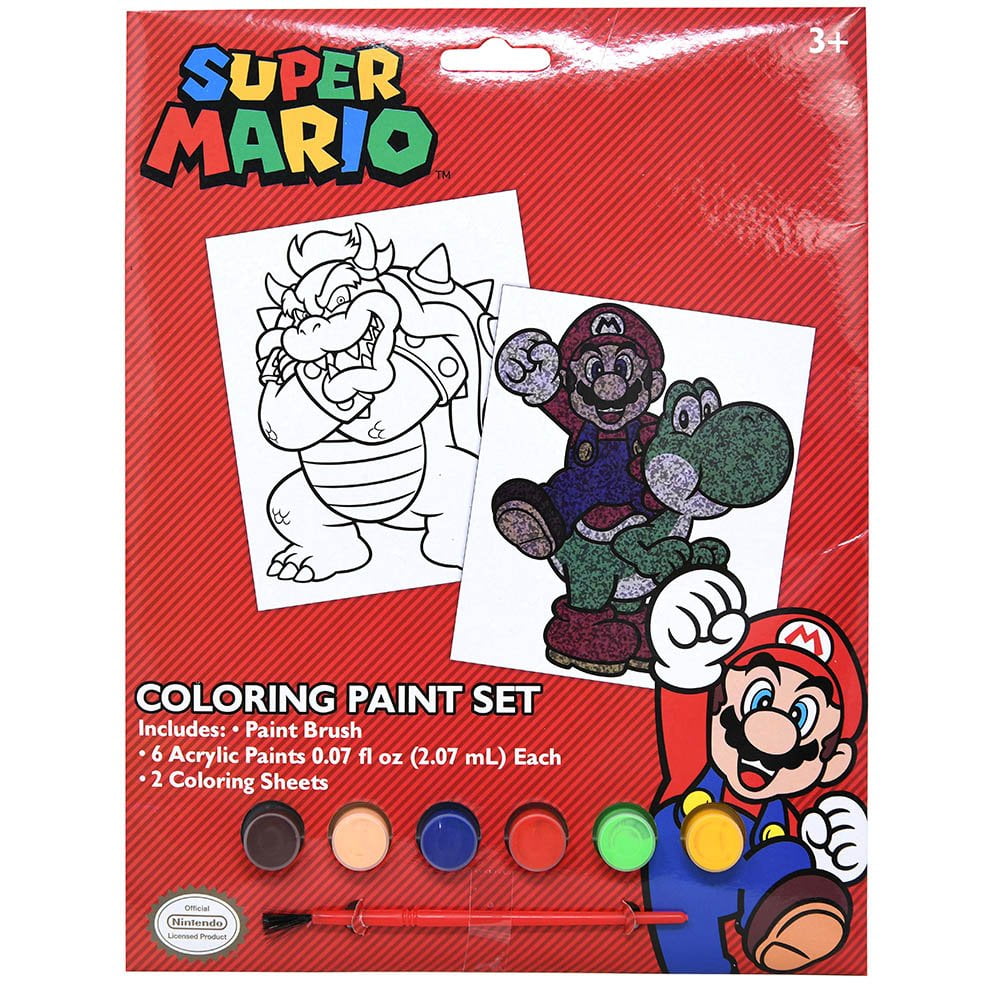 Super Mario Poster Paint Set- 2 pack - Walmart.com