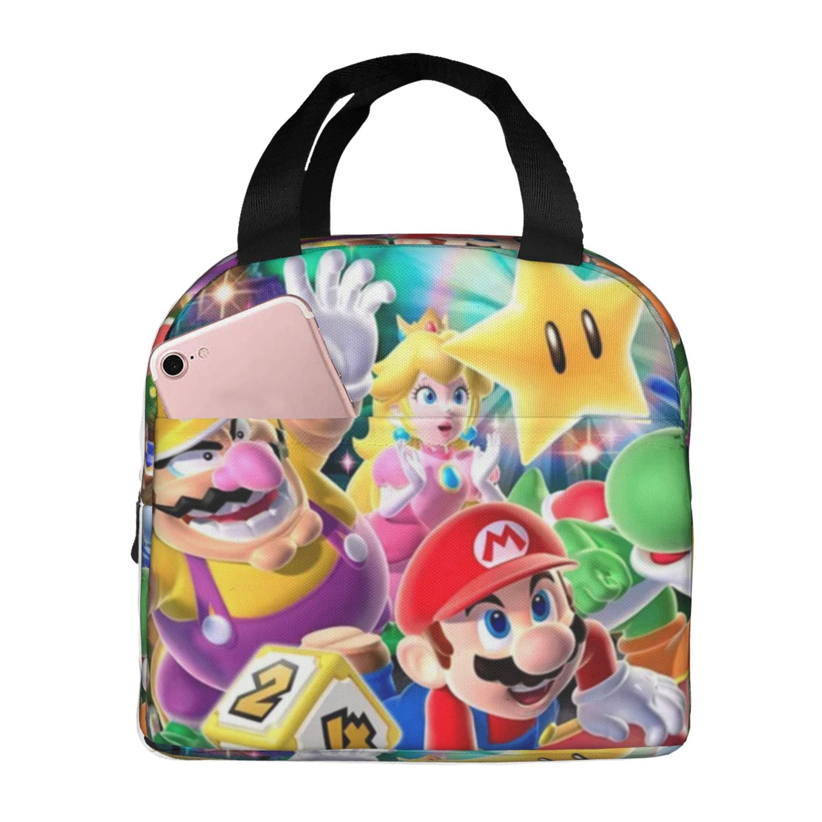 Super Mario Poster Portable Lunch Bag Reusable Lunch Box Insulated ...