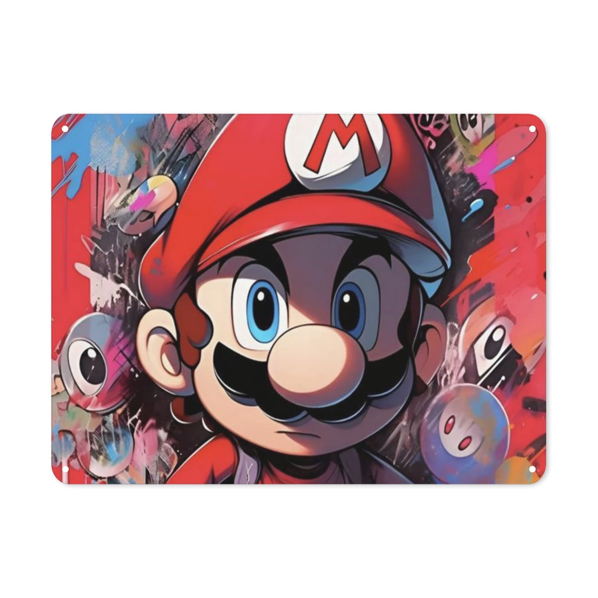 Super Mario Poster Tin Painting Halloween Retro Tin Sign Retro Plaque ...