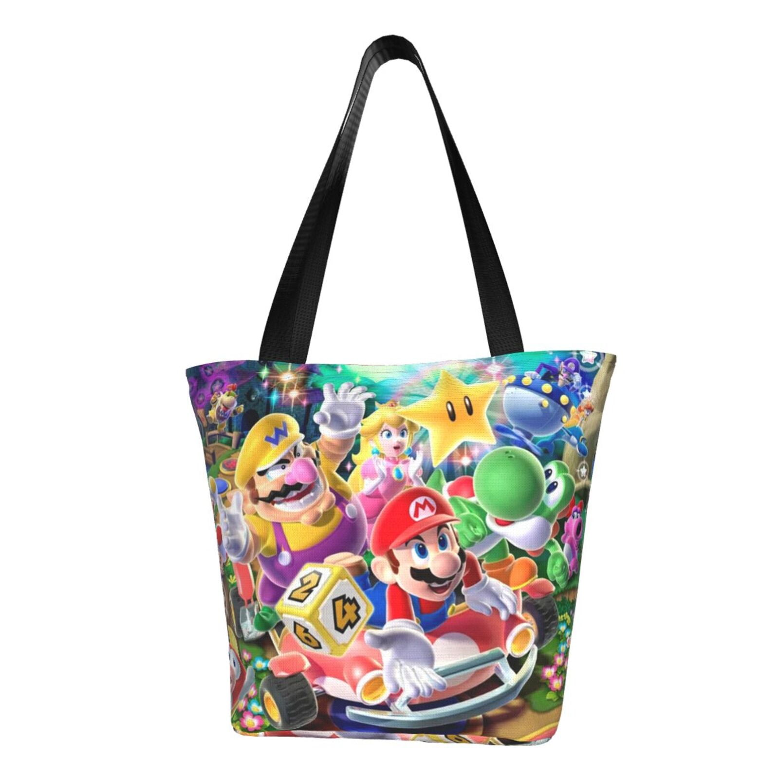 Super Mario Poster Women's Tote Bag Large Capacity Shoulder Handbag For ...