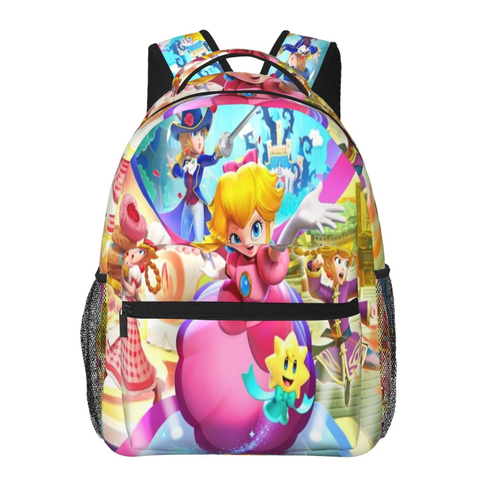 Super Mario Princess Backpack Cute 3D Print Backpacks Bookbag Daypack ...