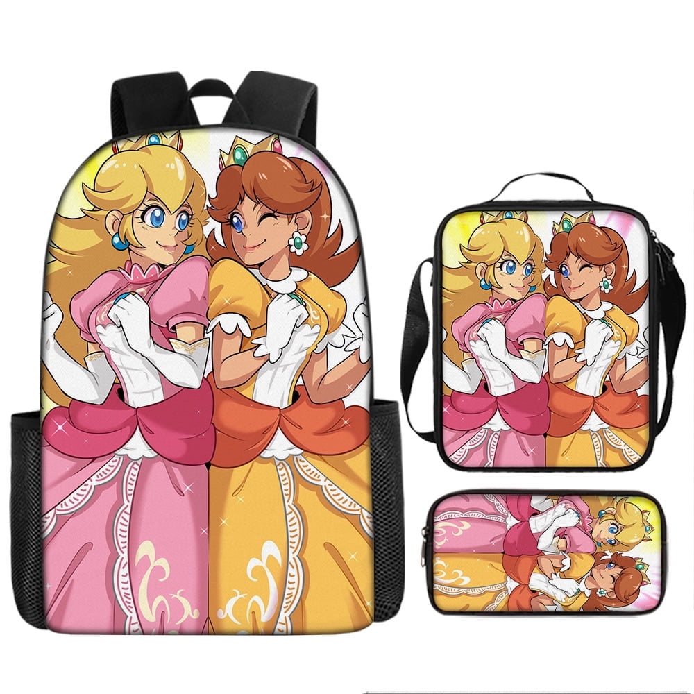 Super Mario Princess Backpack Peach Princess Peripheral Student ...
