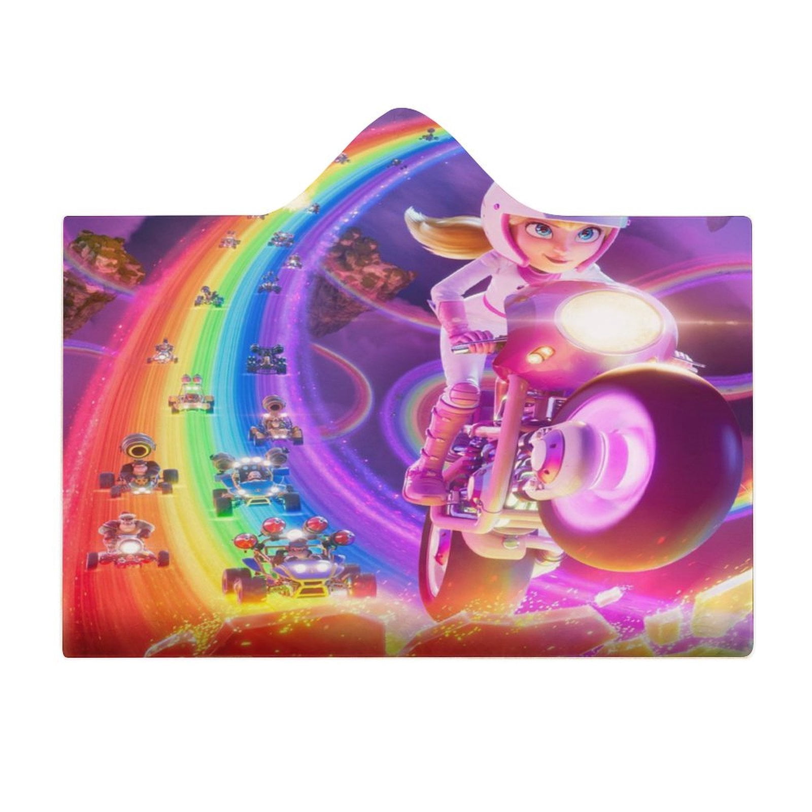 Super Mario Princess Blanket Wearable Cartoon Cosplay Hoodie Throw ...