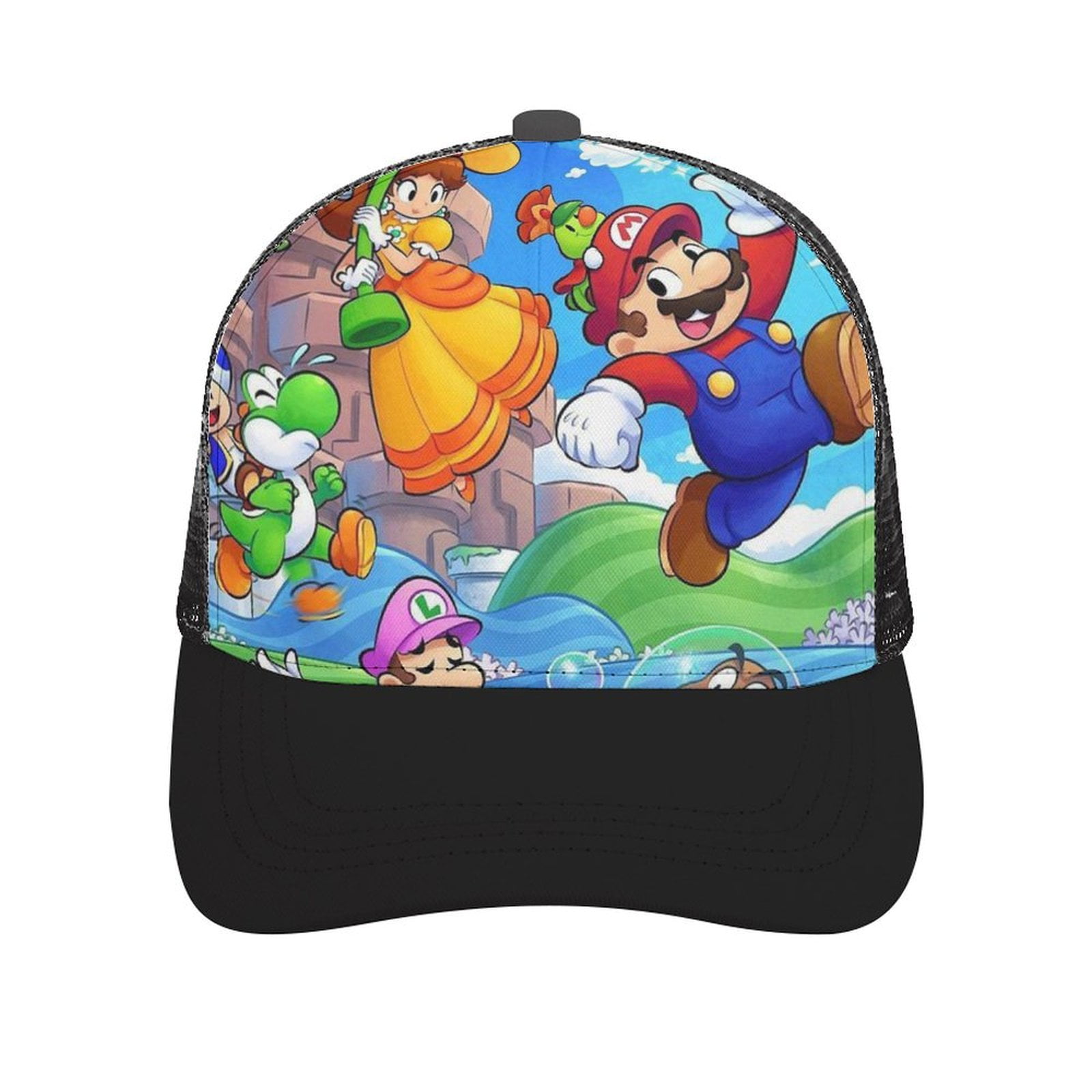 Super Mario Princess Caps Breathable Baseball Cap Dad Hat Adjustable ...