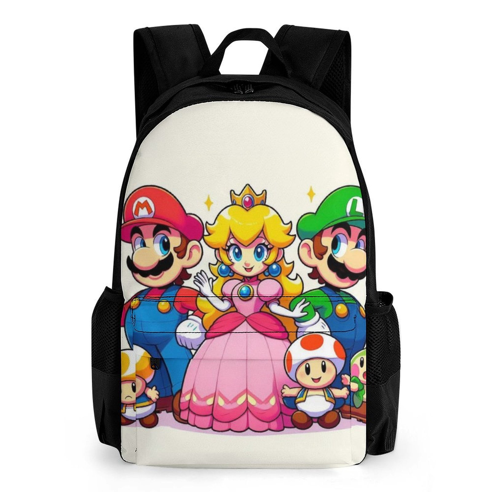 Super Mario Princess Casual Backpack School Bookbag Lightweight ...