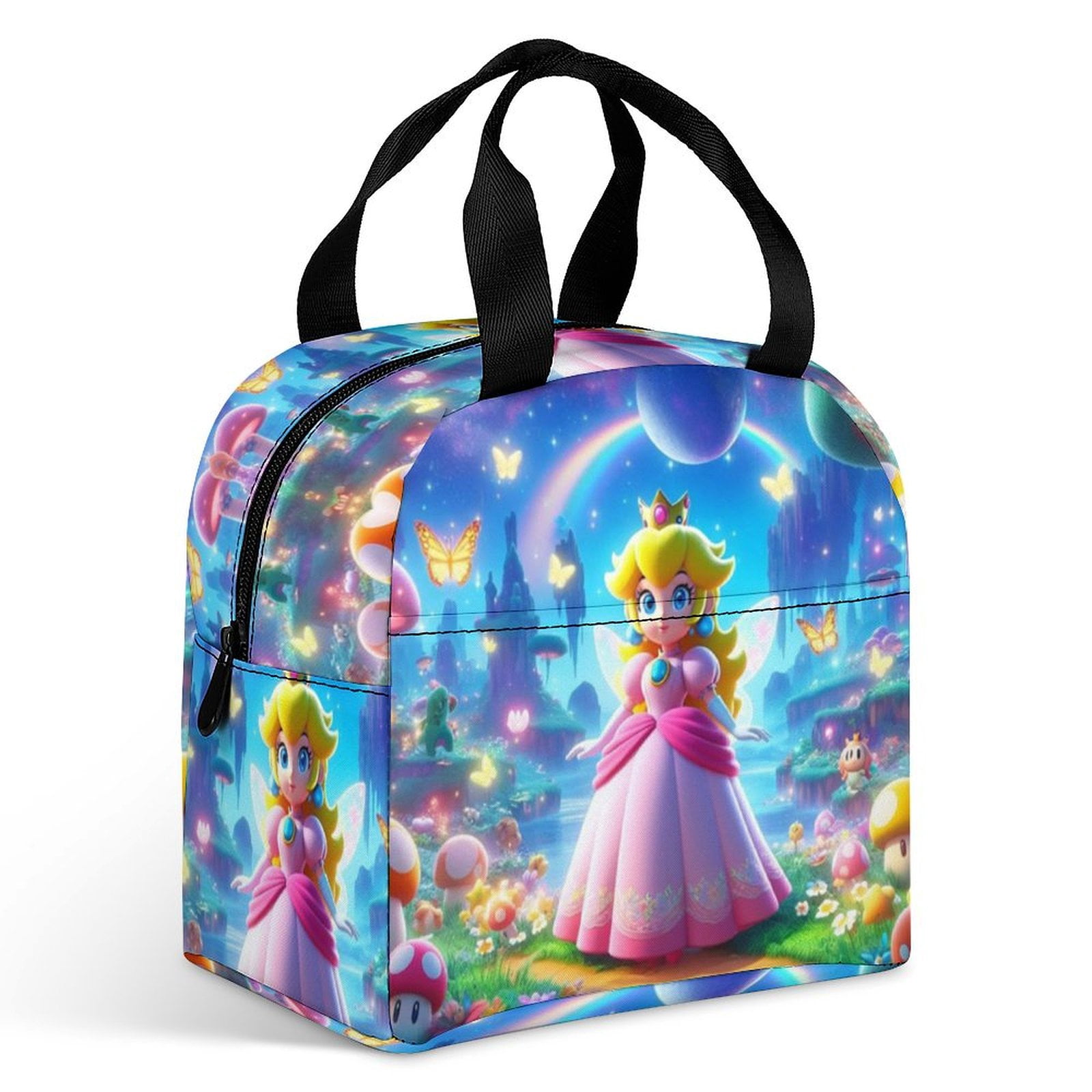 Super Mario Princess Insulated Lunch Bag Resuable Cooler Bag Lunch ...
