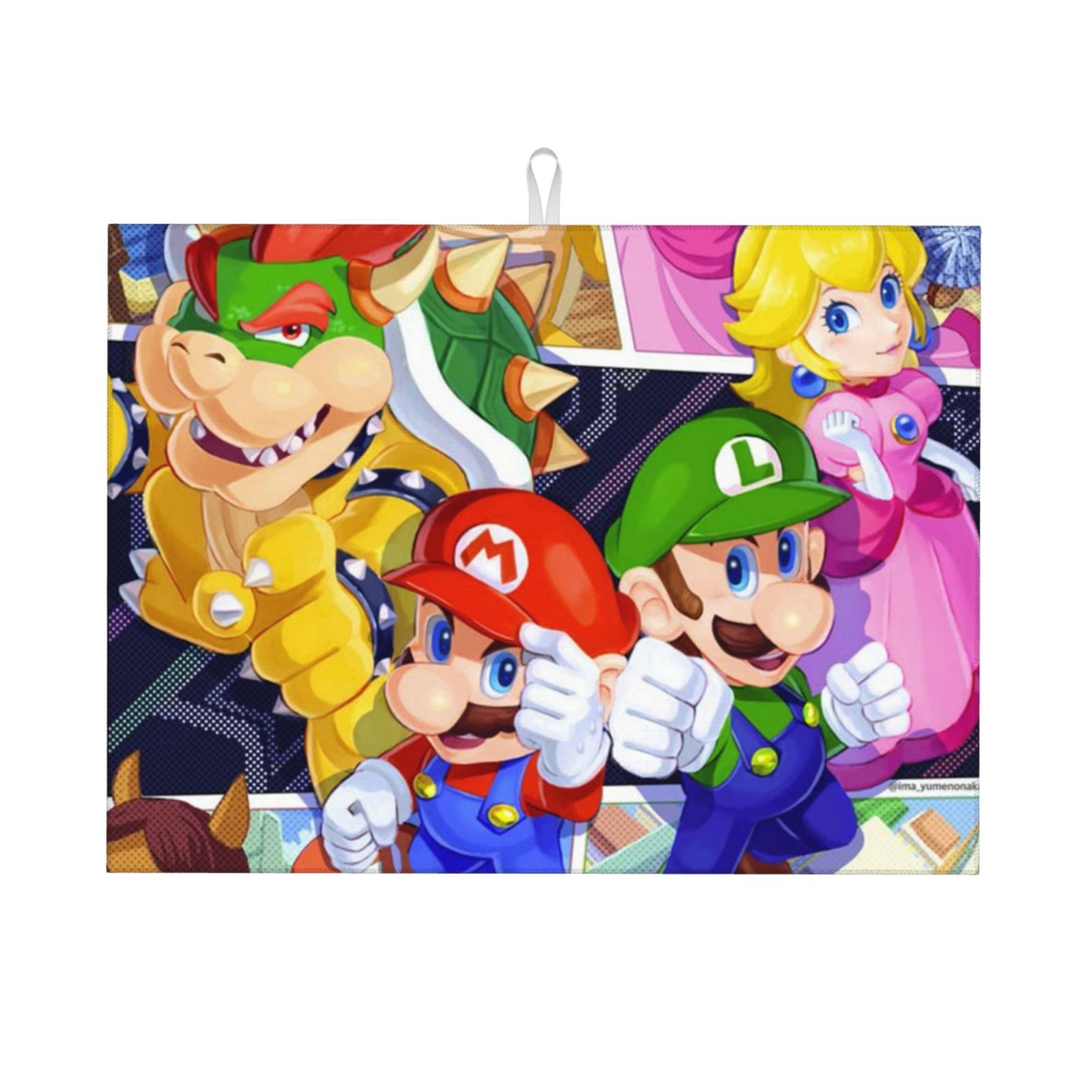 Super Mario Princess Kitchen Drying Mat Super Absorbent Drying Mat ...