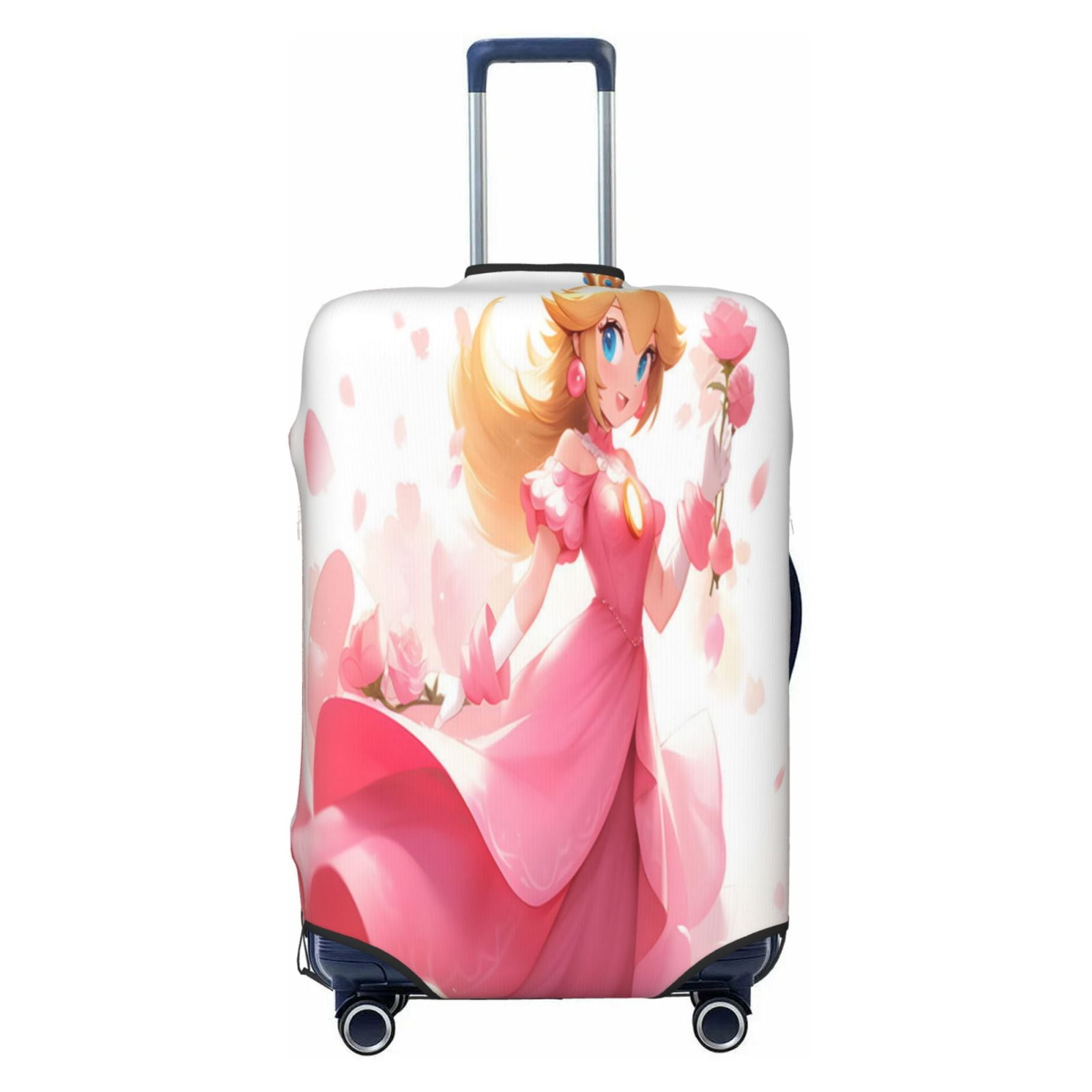 Super Mario Princess Luggage Suitcase Covers Elastic Washable Cartoon ...