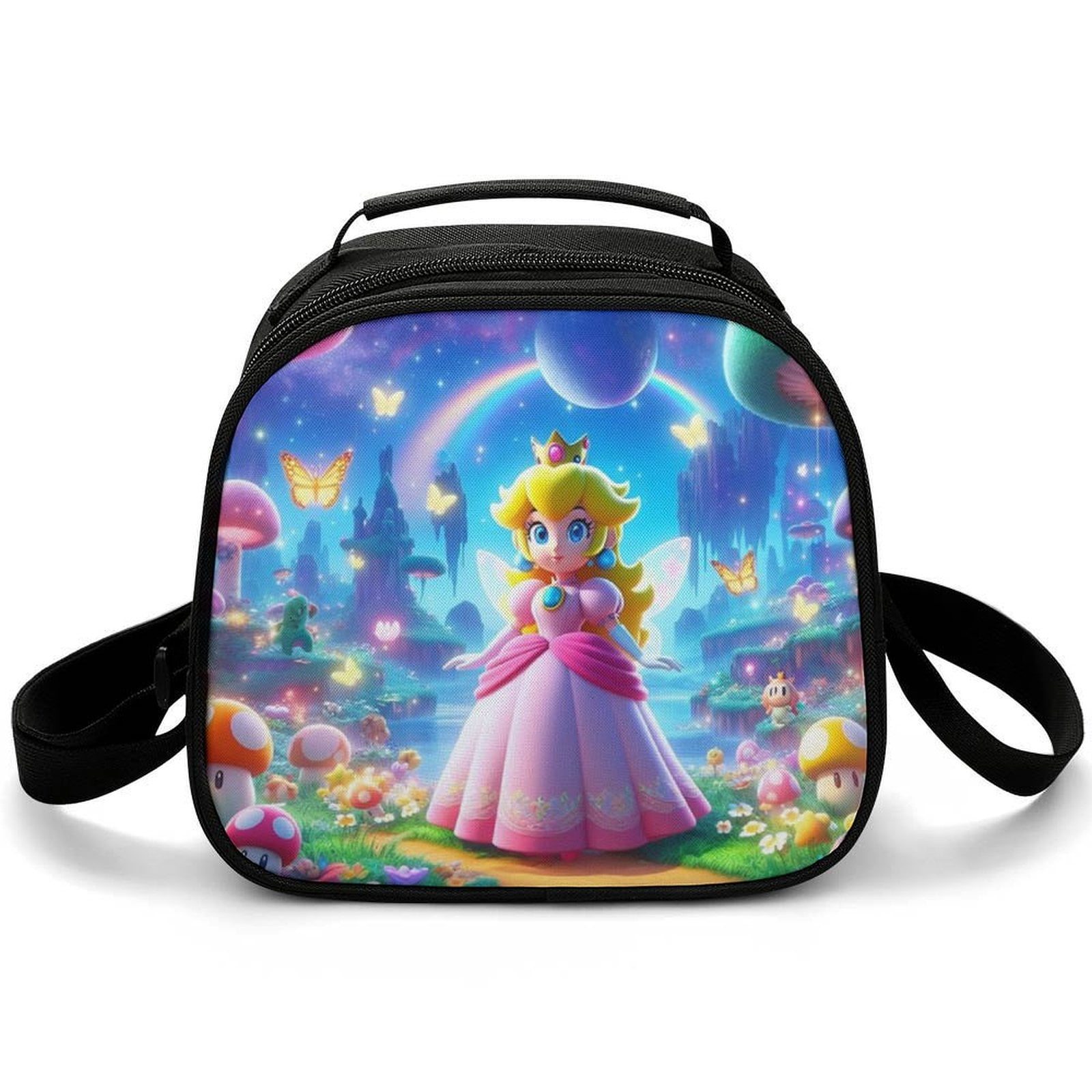 Super Mario Princess Lunch Tote Bags Thermal Insulated Lunch Box Lunch ...