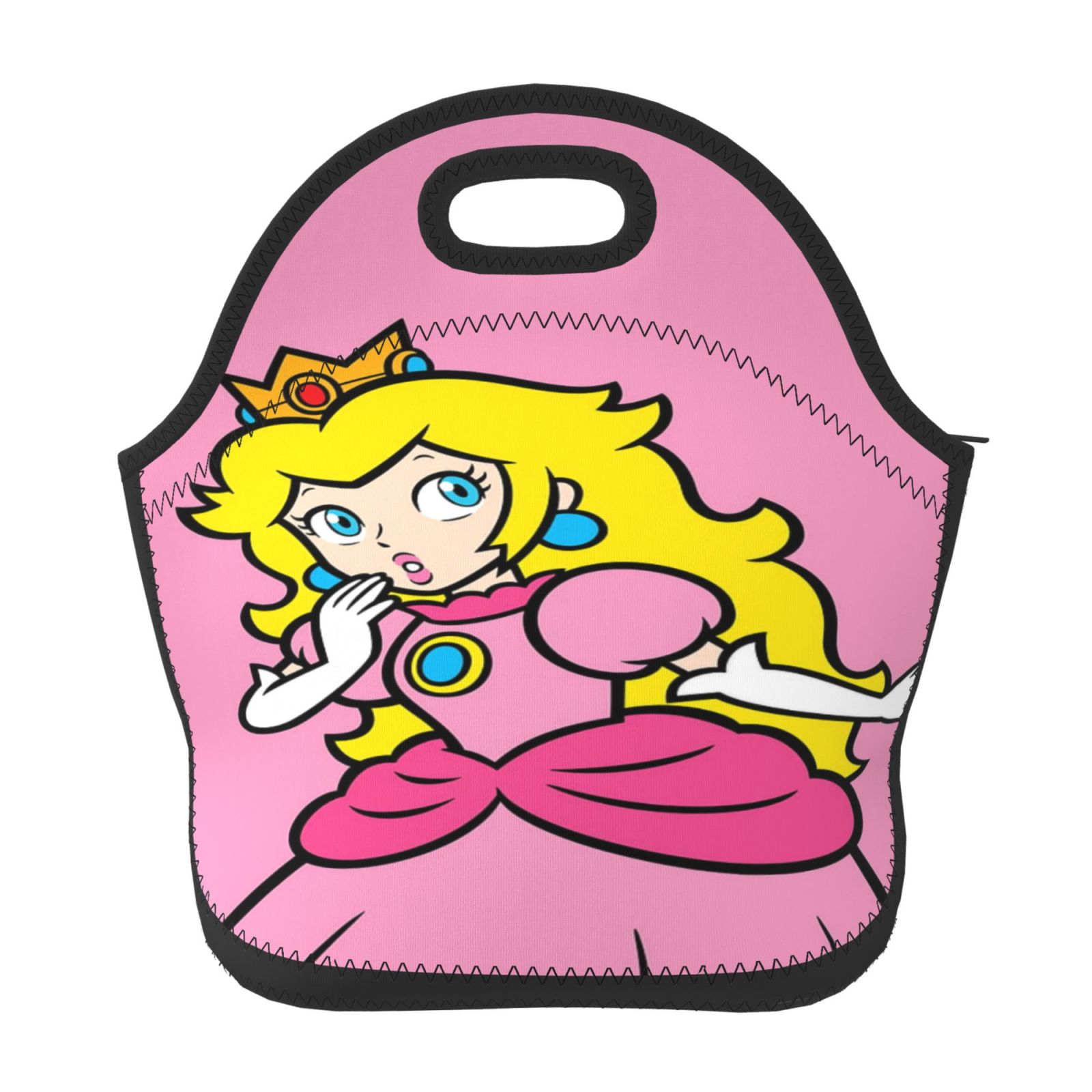 Super Mario Princess Lunch bag Insulated lunch box Tote Bag Reusable Washable Picnic Bag ...