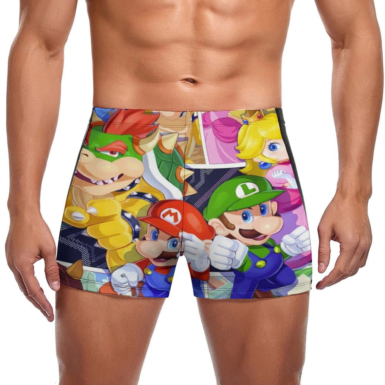 Super Mario Princess Mens Beach Pants Swimming Trunks Swimwear Casual ...