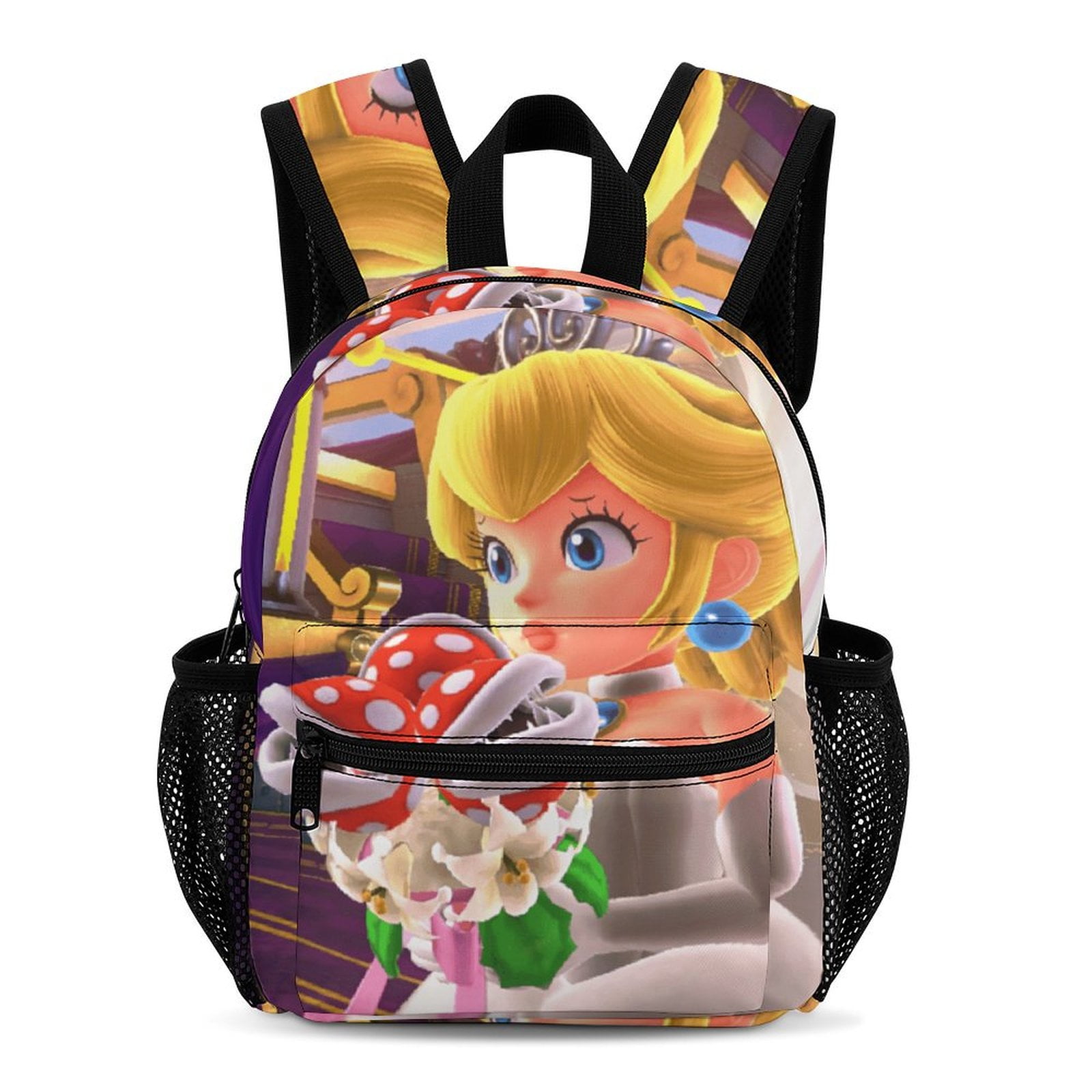Super Mario Princess Peach Backpack 13 Inch Bookbag Casual Daypack ...