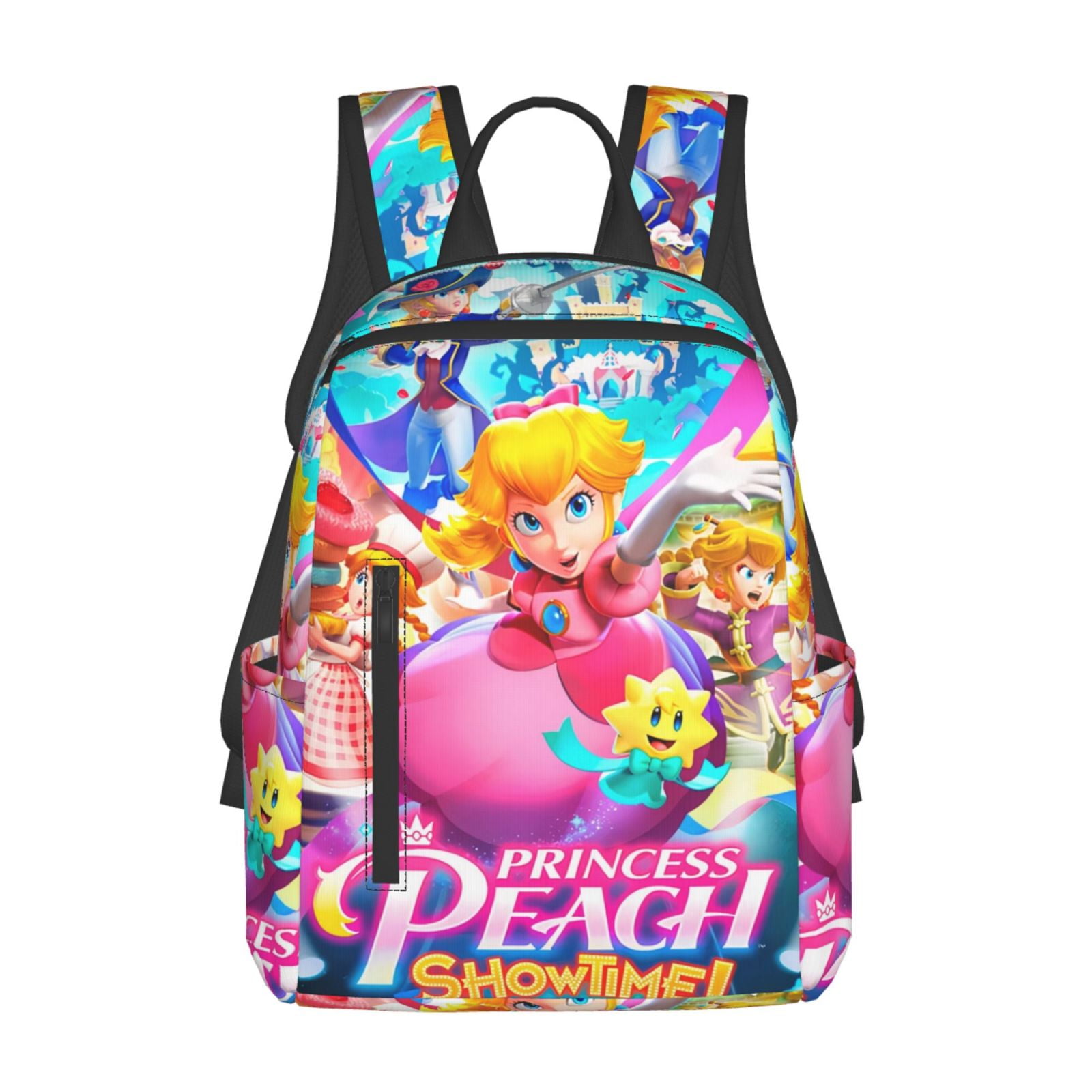 Super Mario Princess Peach Backpack Bookbag Casual Daypack Travel ...